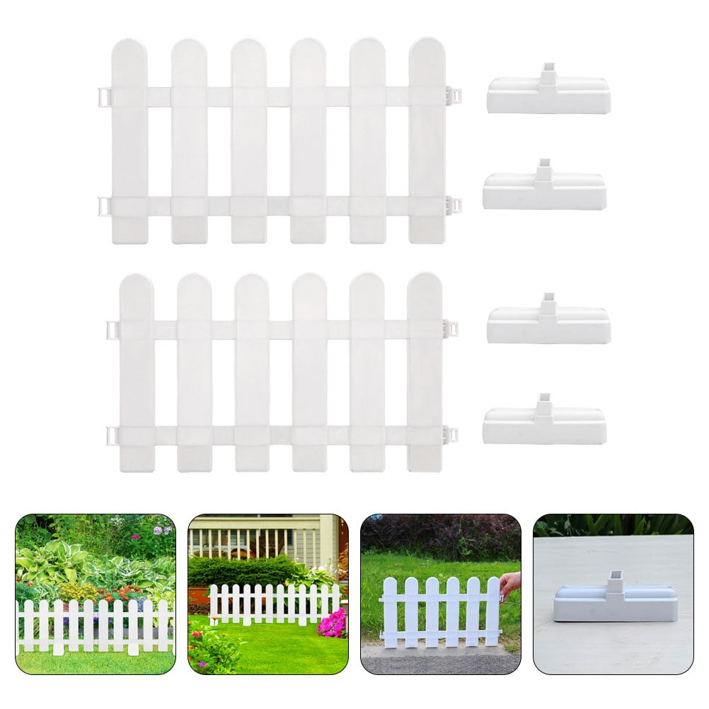 MLINS 1 Set of PVC Fence Outdoor Fence Decorative Landscape Edging ...
