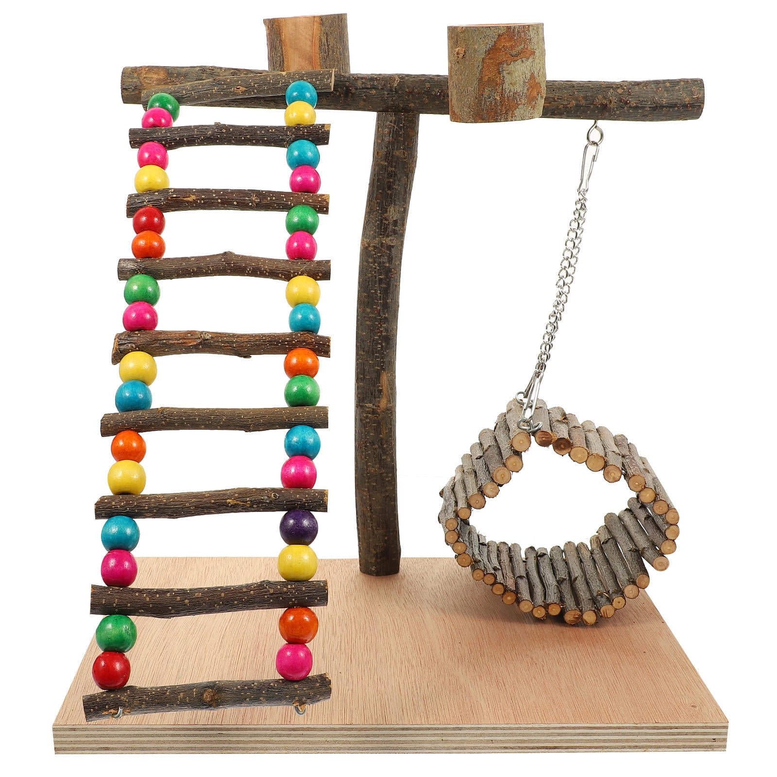 MLINS 1 Set of Parrot Standing Rack Bird Stand Perch Interesting Bird ...