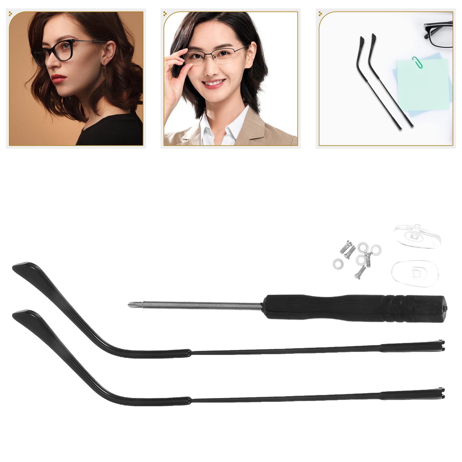 MLINS 1 pair Glasses Replacement Temple Glasses Arm Replacement ...