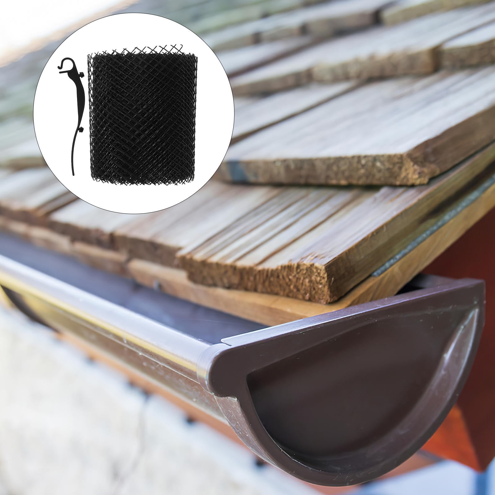 MLINS 1 roll Mesh Gutter Guard Replacing Gutter Guard Garden Yard Mesh ...