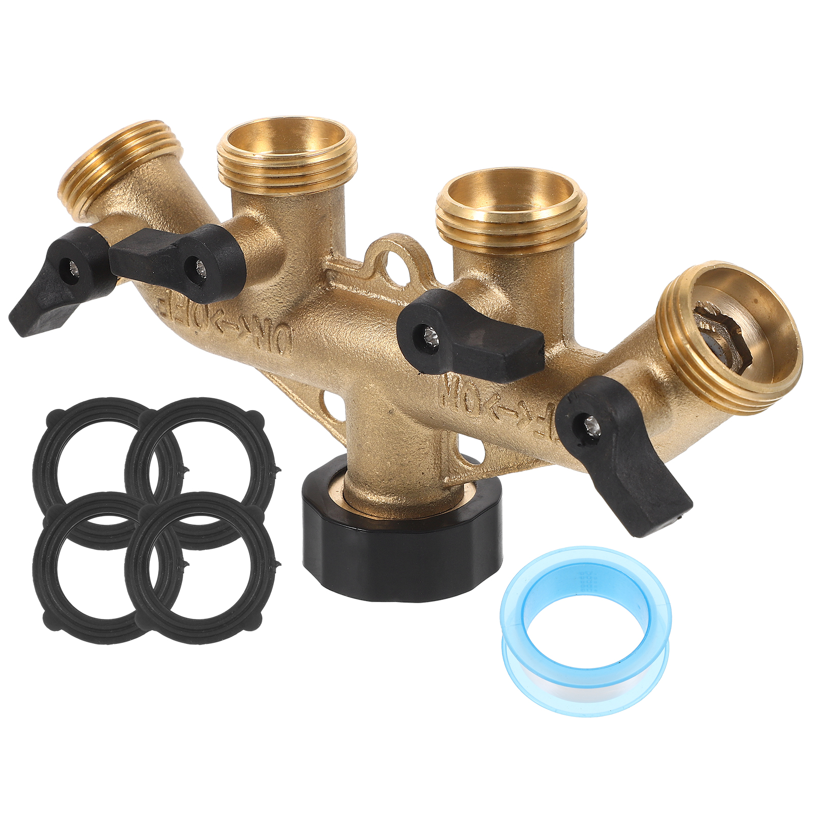 MLINS 1 set of Garden Hose Splitter Brass Connector Garden Faucet ...