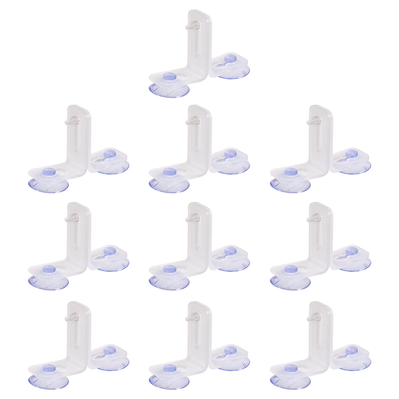 DINHEAROM Aquarium Suction Cup Divider Board Clip Transparent 10Pcs 2 ...