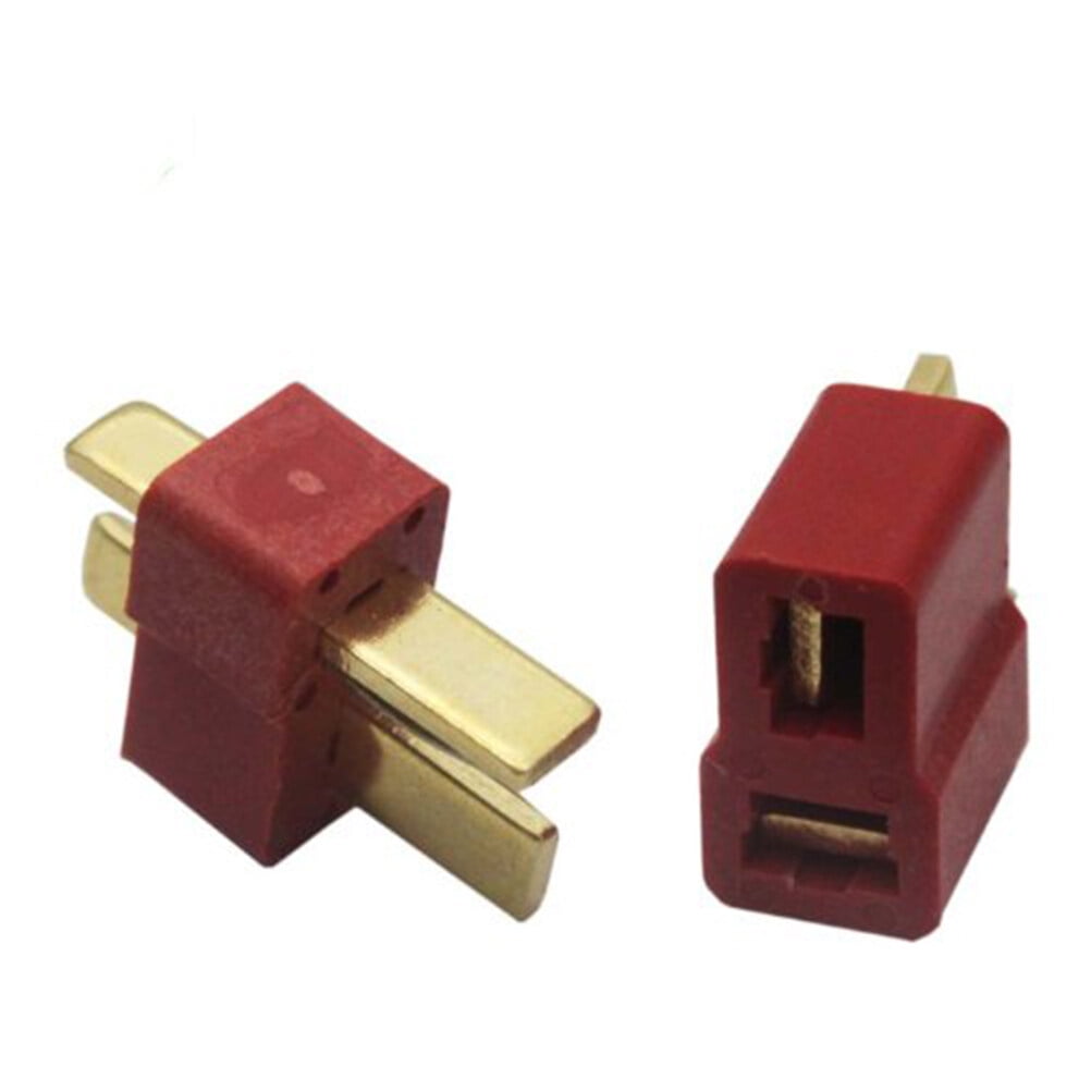 MLINS 10 Pairs Wire Connectors T-type Plug Set Deans Style Male and Female - Walmart.com