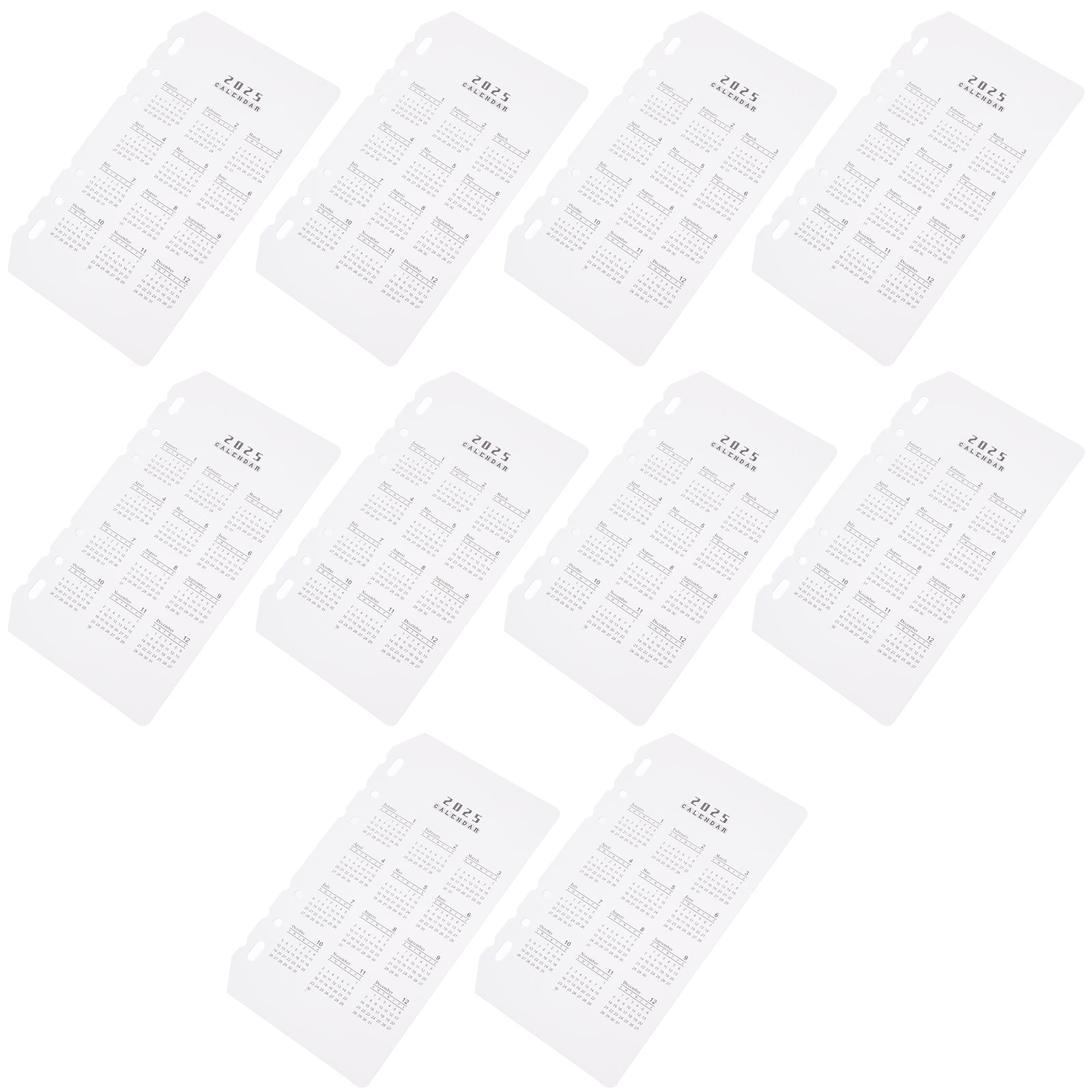 MLINS 10 Pcs Binders Kitchen Organizers and Storage Frosted Calendar ...