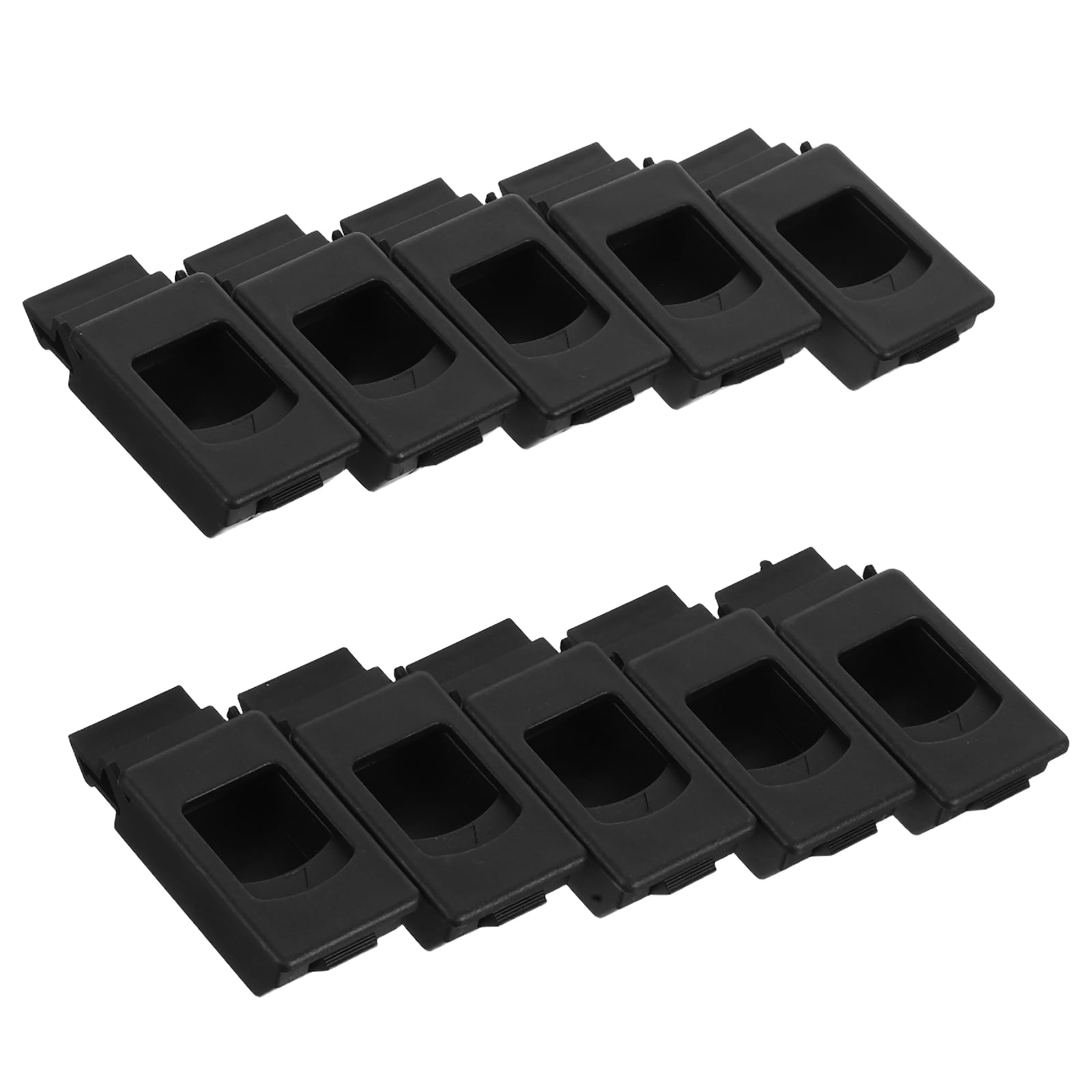 DINHEAROM Cabinet Door Latch Black Abs Engineering Plastic Hidden Door ...