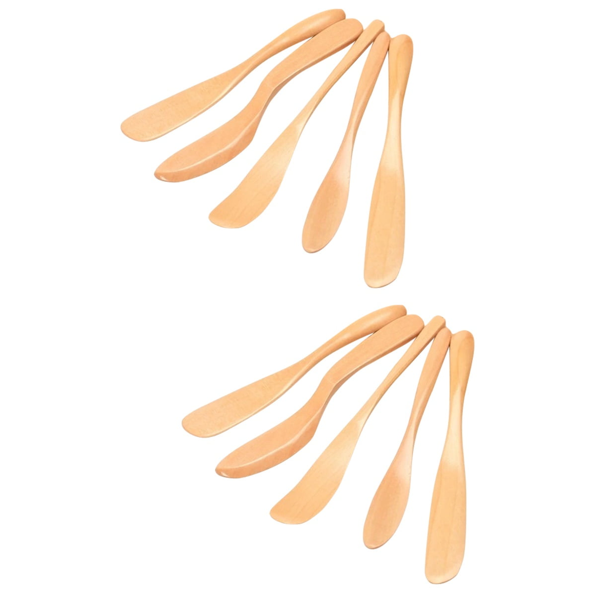 MLINS 10 Pcs Cheese Spreader Wooden Fruit Jam Spatulas Cake Spatulas ...