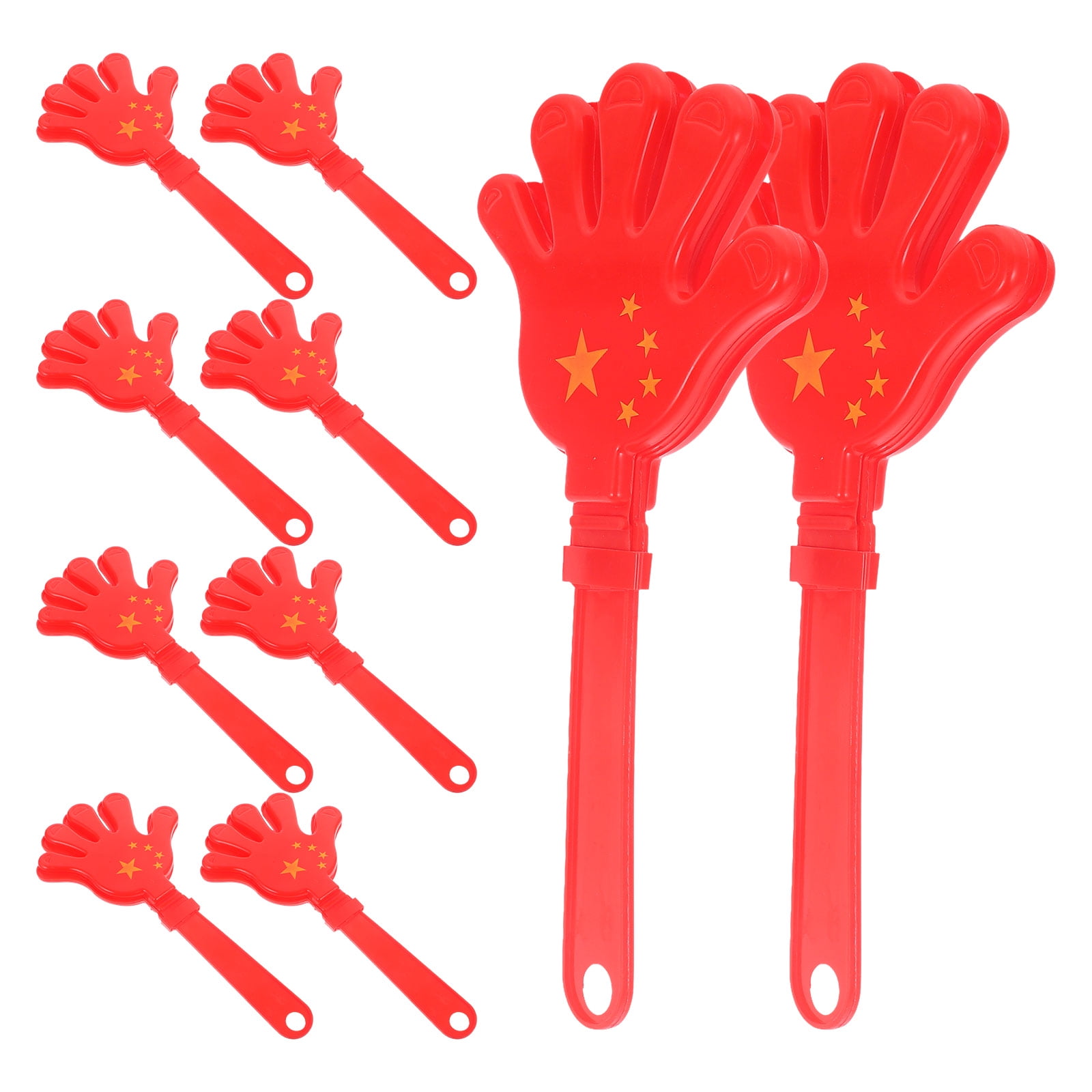 MLINS 10 Pcs Clap Five-star Red Flag Clapping Hands National Day ...