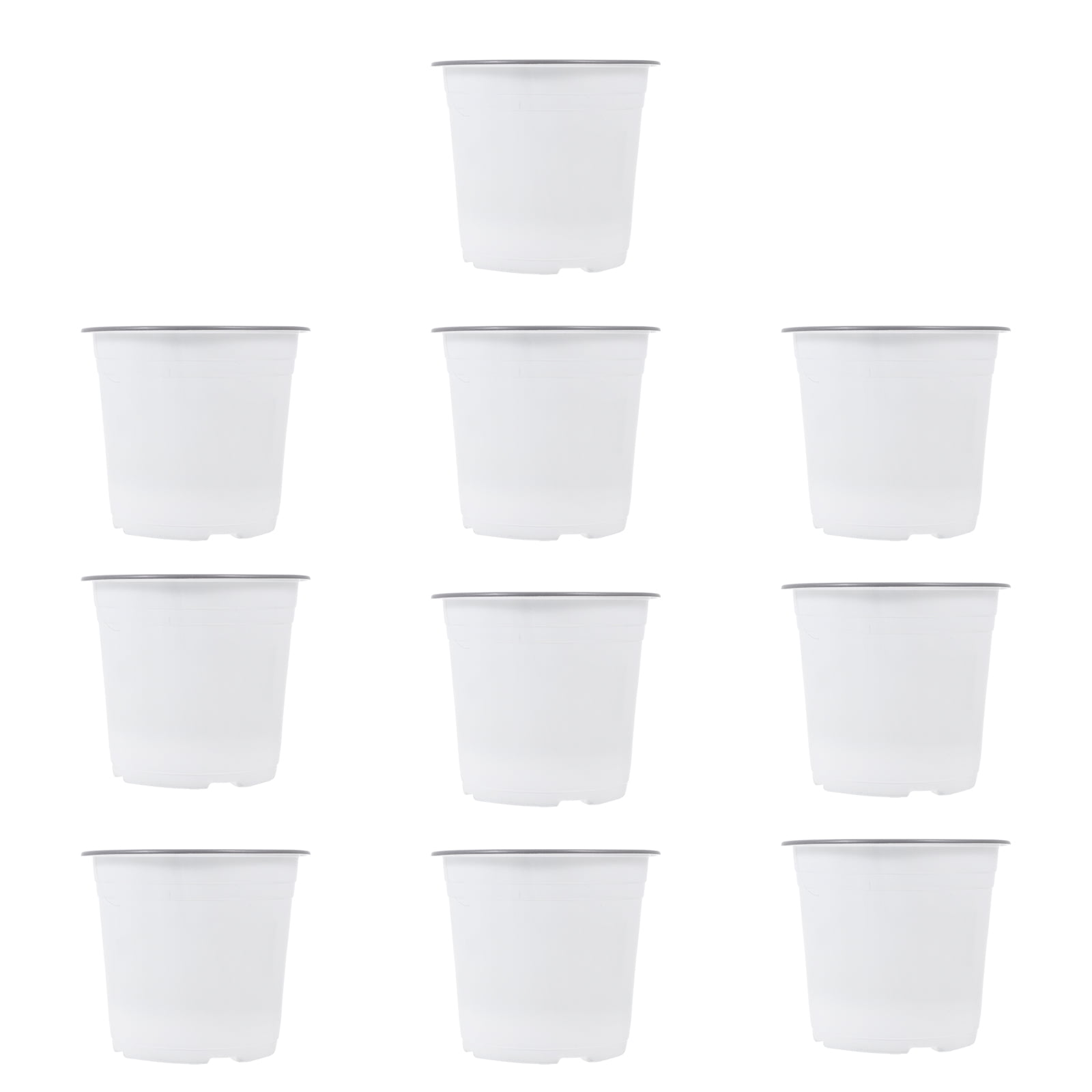 MLINS 10 Pcs Clear Pots Mini for Plants Two-color Seedling Starter ...