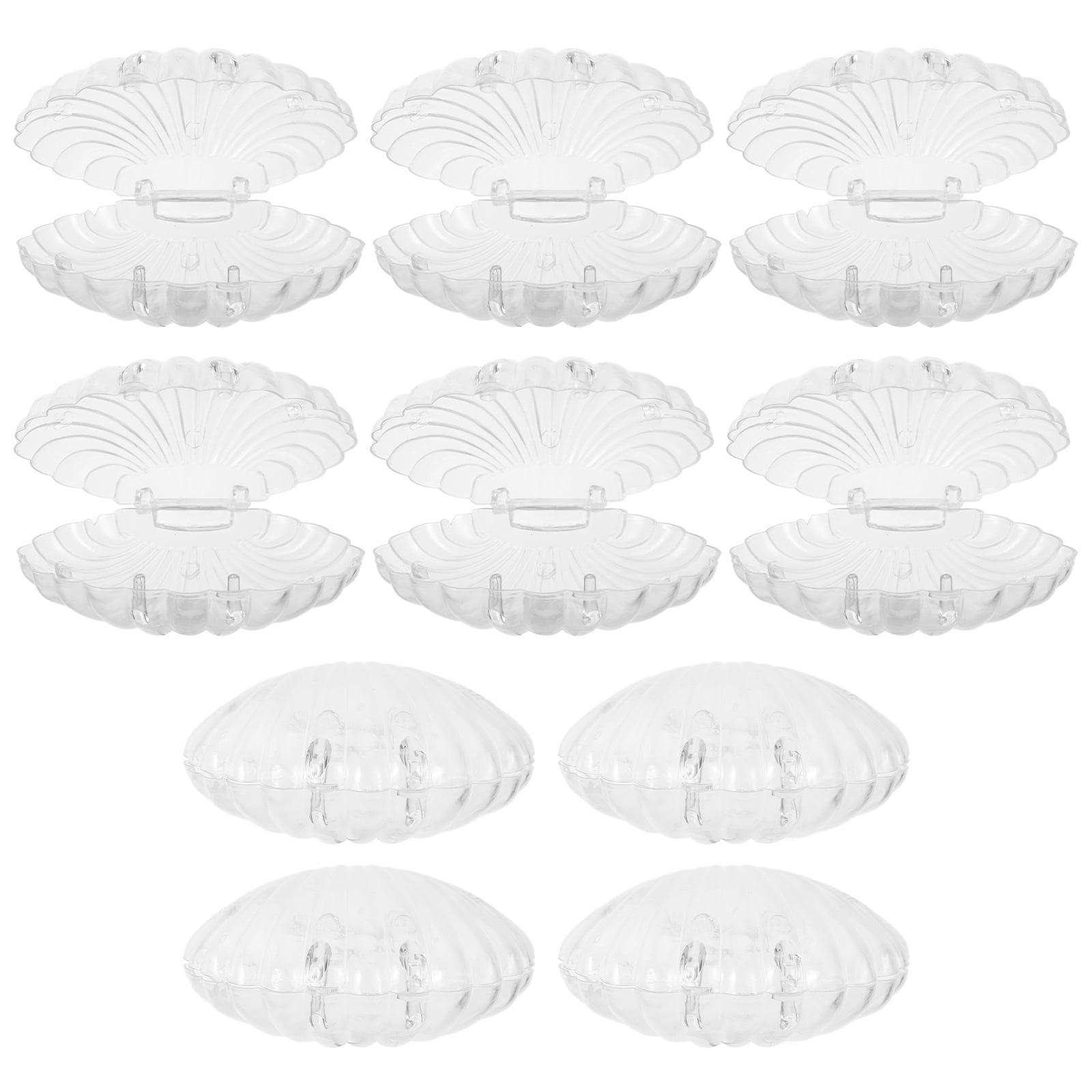 MLINS 10 Pcs Display Case Clear Magnets Shell Candy Box Bride - Walmart.com