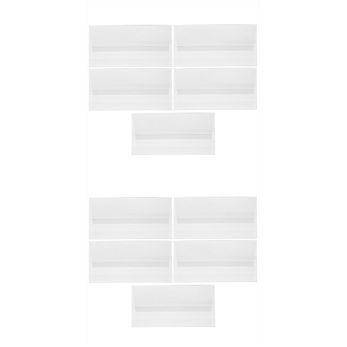 MLINS 10 Pcs Double Sided Name Display Sign Clear Acrylic Signs ...