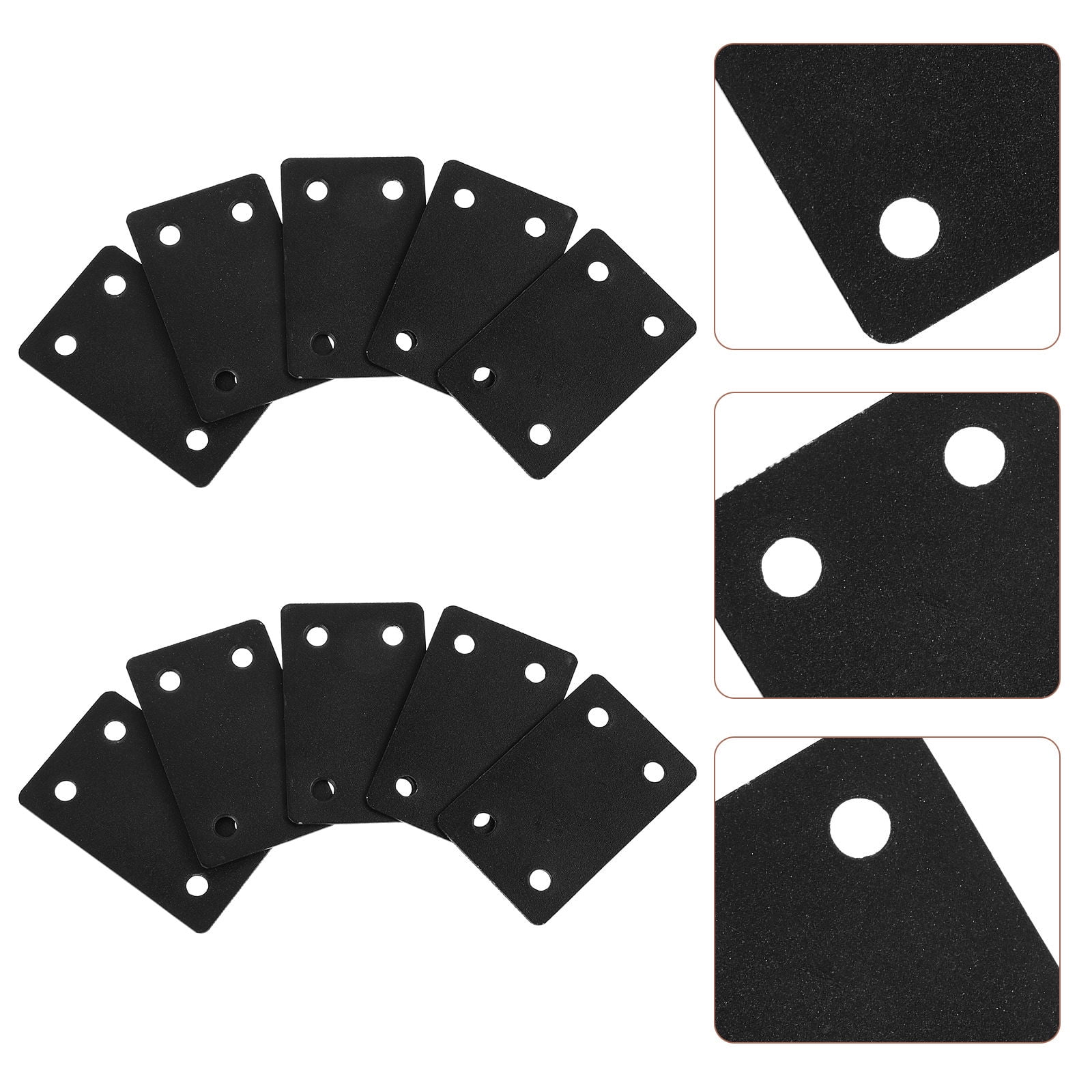 MLINS 10 Pcs Flat Plate Connector Bracket U Brackets Stainless Steel ...