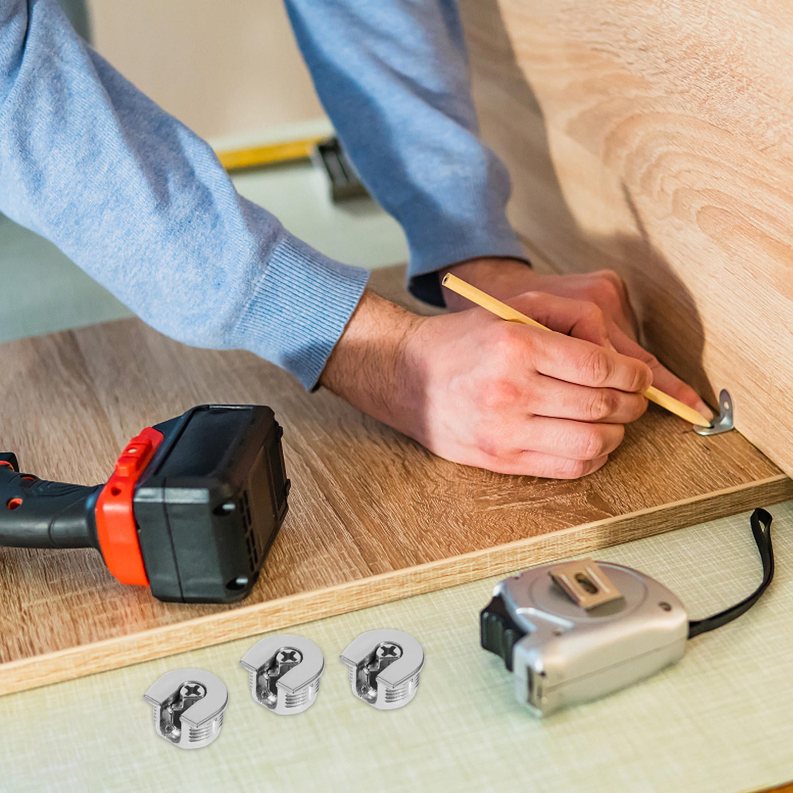 MLINS 10 Pcs Furniture Hardware Dividers Shelf Bracket White Heavy Duty ...