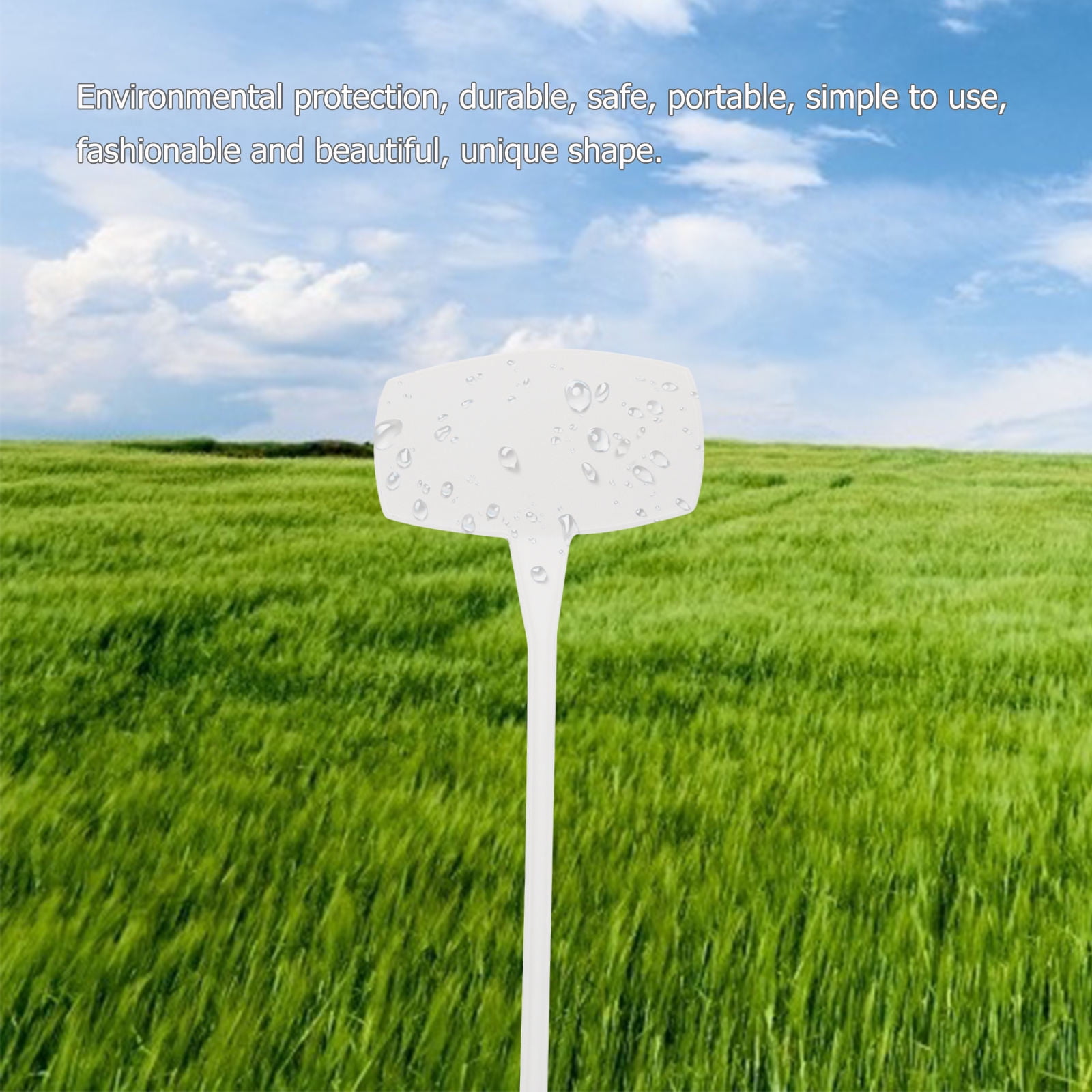 MLINS 10 Pcs Garden Plant Tag Label Markers Seedling Labels Herb White ...