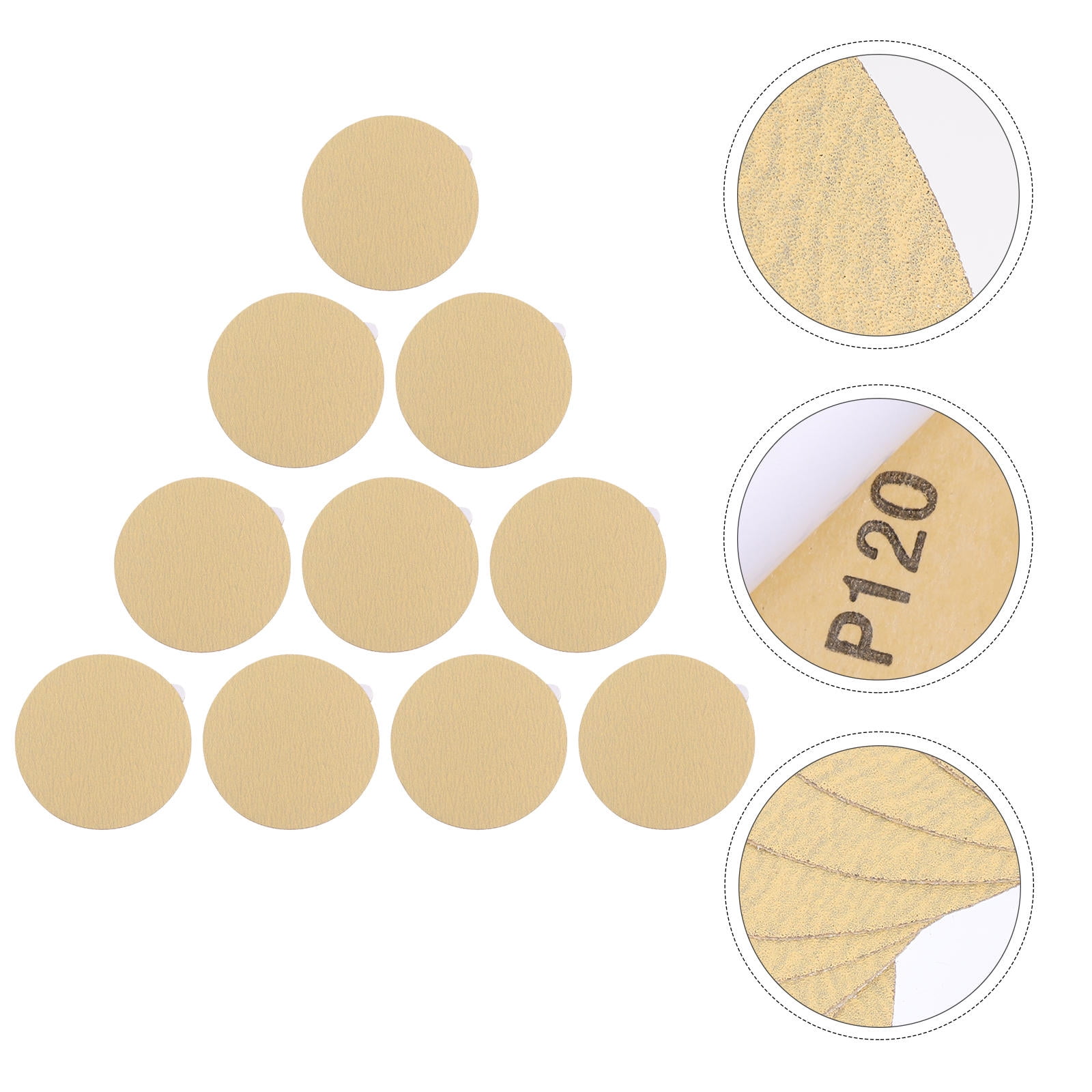 MLINS 10 Pcs Glue-back Sandpaper Sandpapers Dust Accumulation - Walmart.com