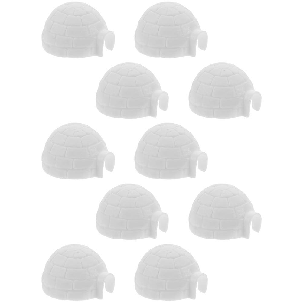 MLINS 10 Pcs Igloo Model Miniature Figurines Playmate Toy Toys Child ...