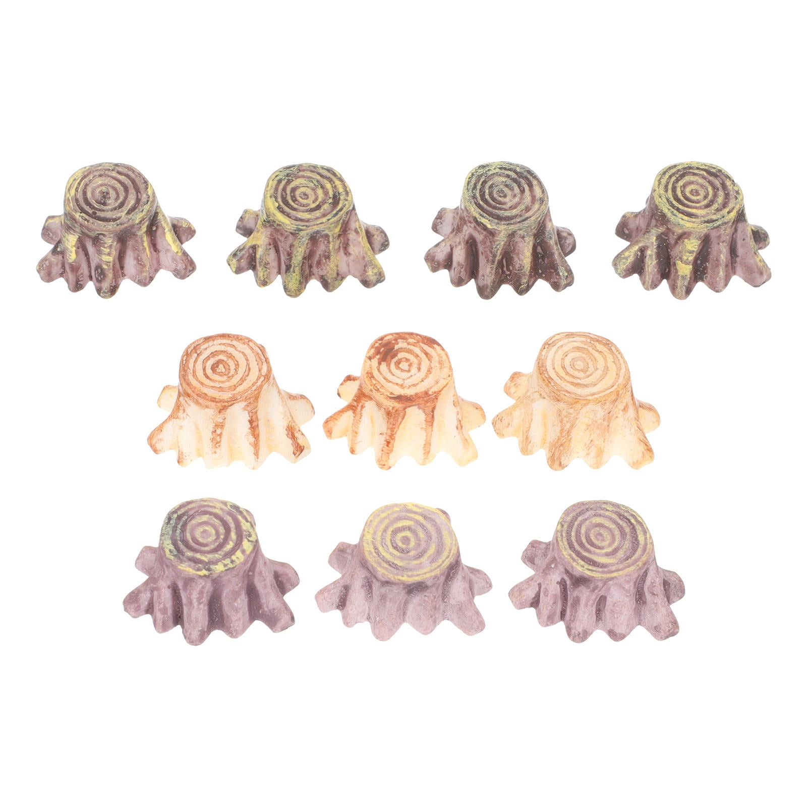 MLINS 10 Pcs Little Trees Artificial Tree Stump Stump Shape Model Decor ...