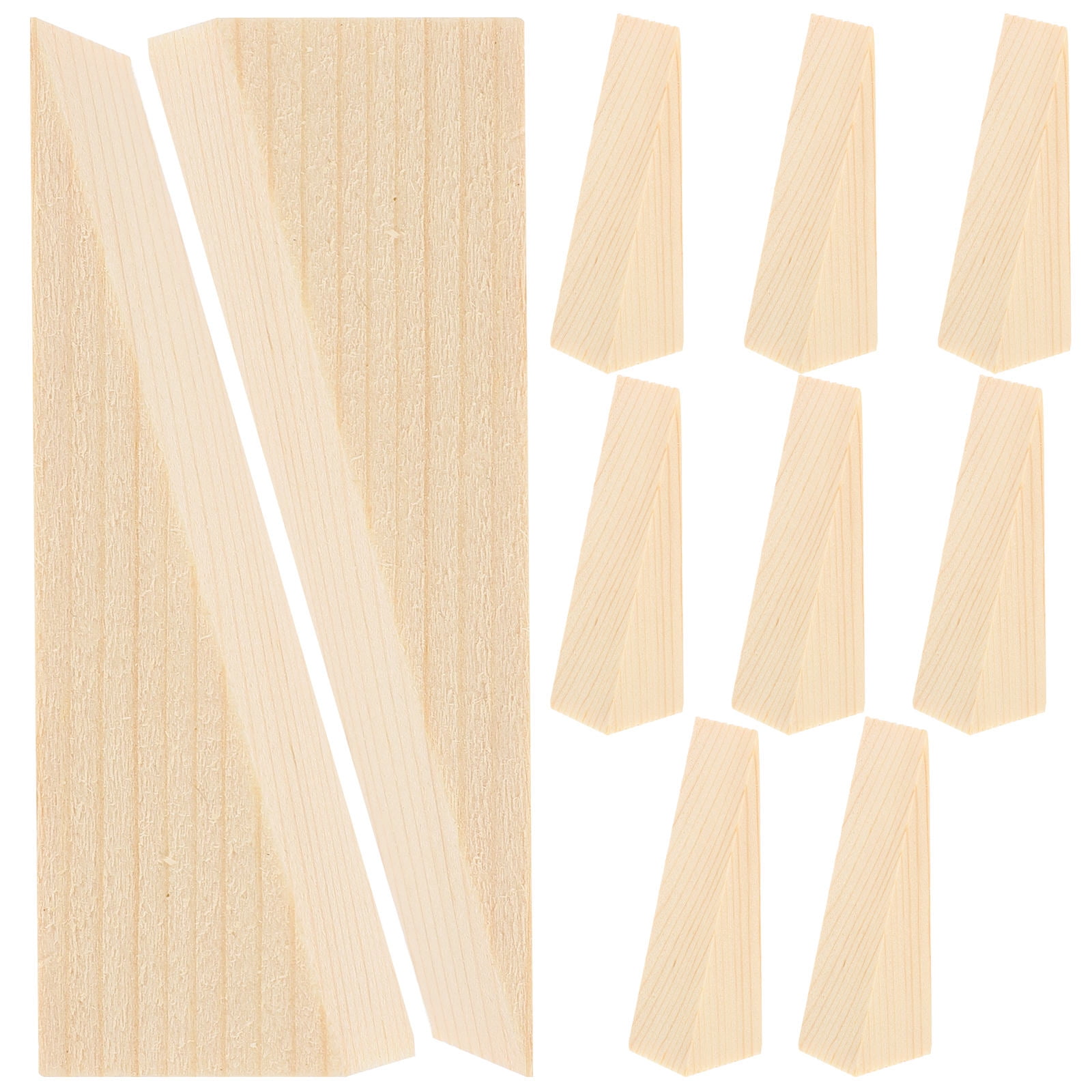 MLINS 10 Pcs Log Stop Wooden Door Mat Floor Rubber Stopper Tile ...