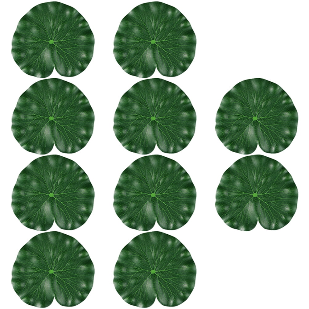 MLINS 10 Pcs Lotus Leaf Props Stage Performance Fish Pond Decoration ...