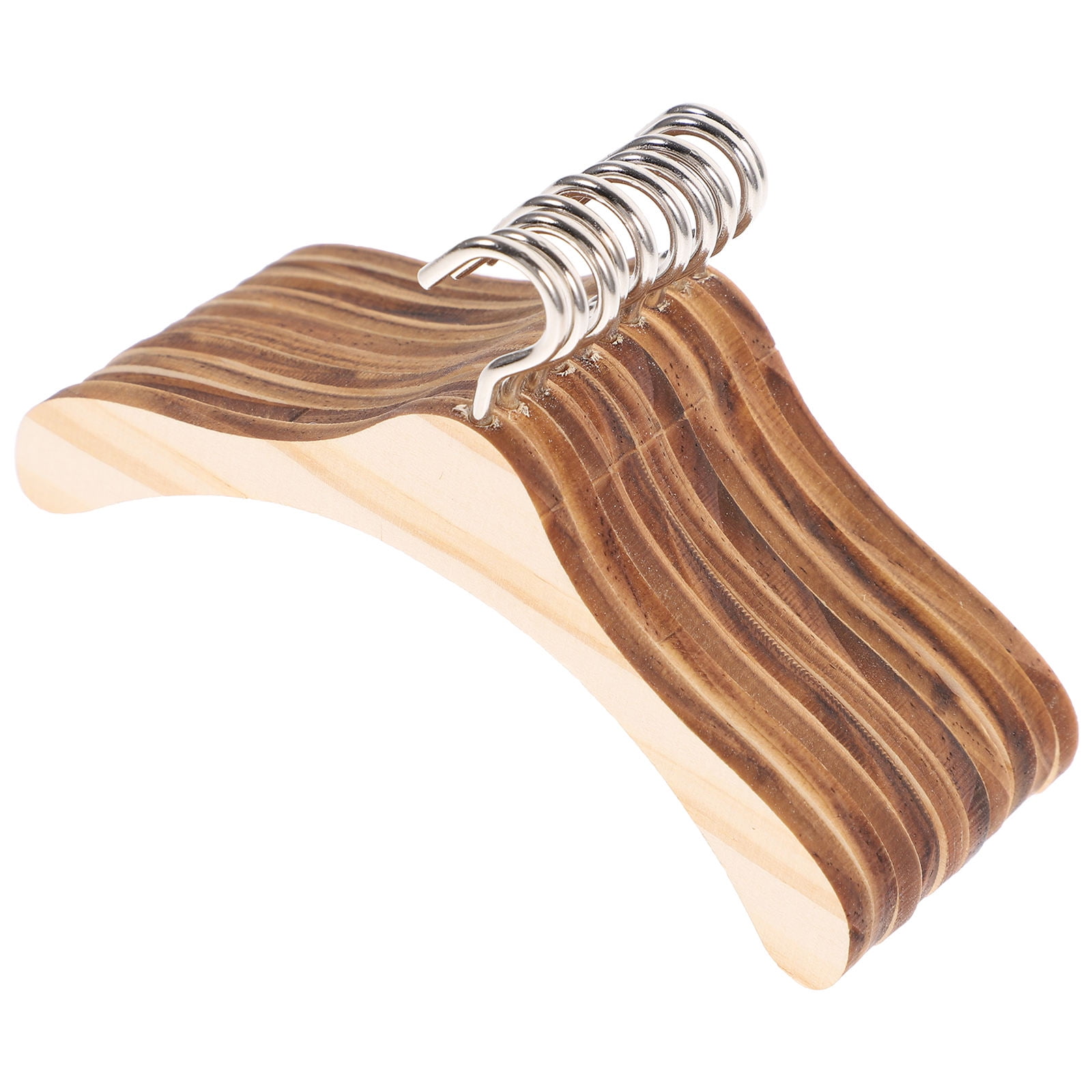 MLINS 10 Pcs Mini Hangers Clothes Duty Wooden Rack BJD Dolls Outfit ...