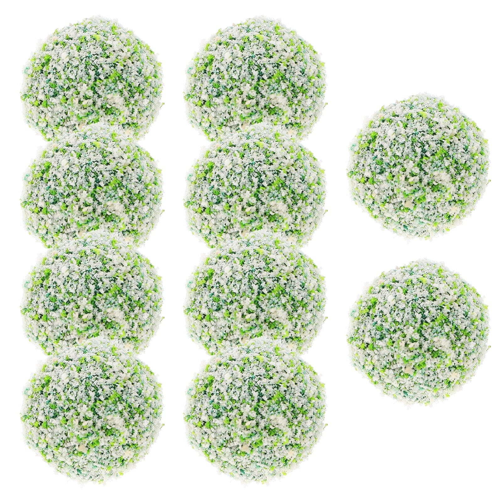 MLINS 10 Pcs Miniature Grass Ball Green Balls Artificial Plant Topiary ...