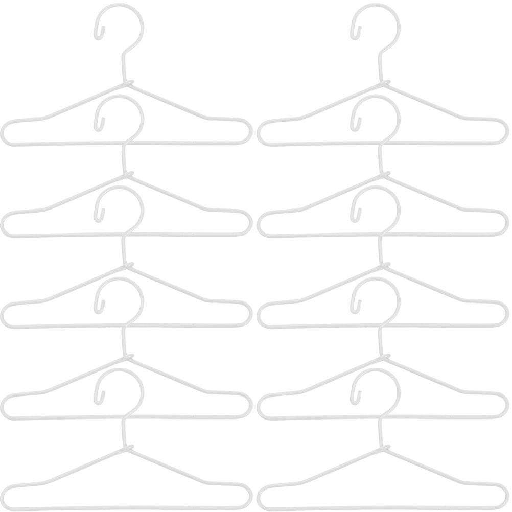 MLINS 10 Pcs Miniatures Mini Hanger Mini Clothes Hangers Child Newborn ...