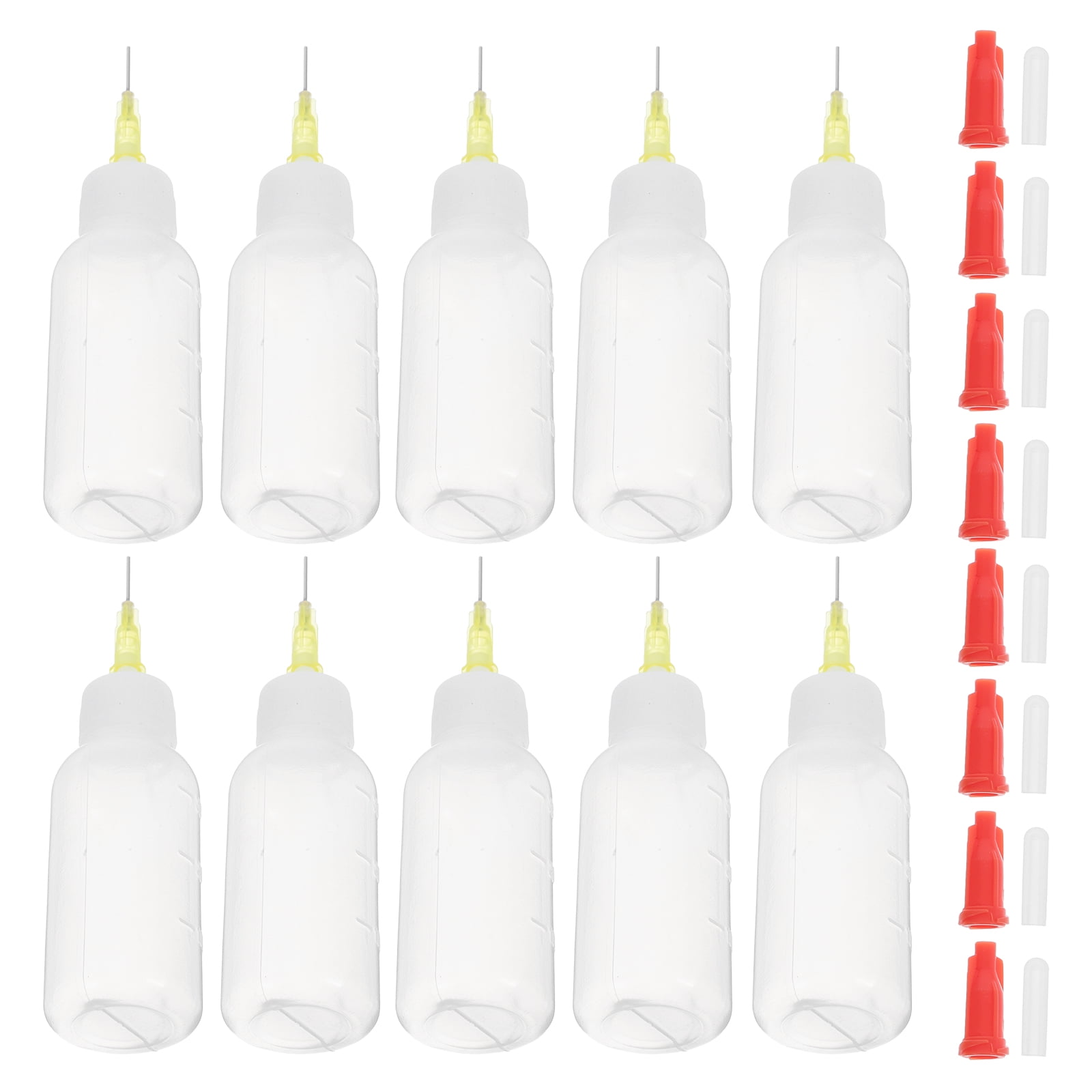 MLINS 10 Pcs Needle Tip Dispensing Glue Bottle Soldering Flux White ...