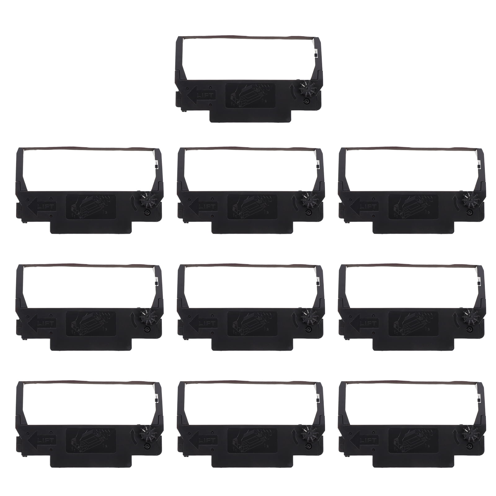 MLINS 10 Pcs Nylon Ink Replacement Ribbon Label Tape Office Purple ...