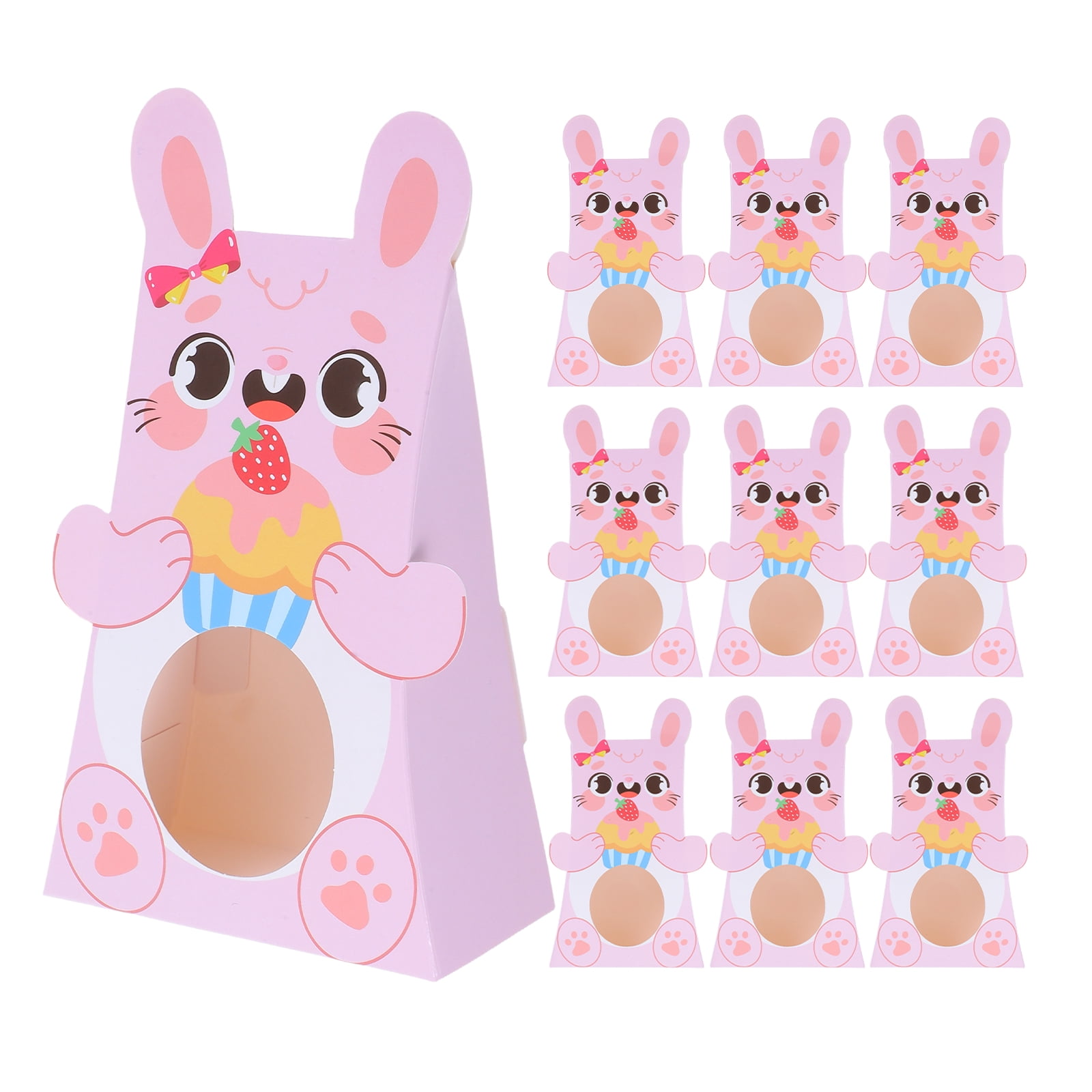 MLINS 10 Pcs Party Favor Treat Boxes Children's Cardboard Bunny Themed ...