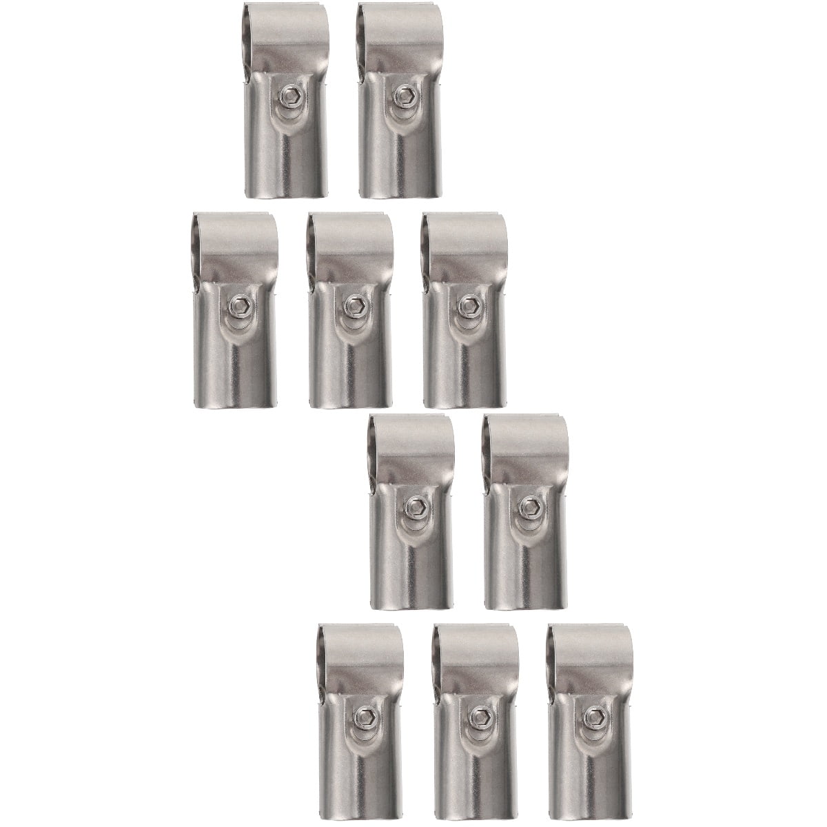 MLINS 10 Pcs Pipe Rod Extension Connector Curtain Rod Clothes Rail Two ...