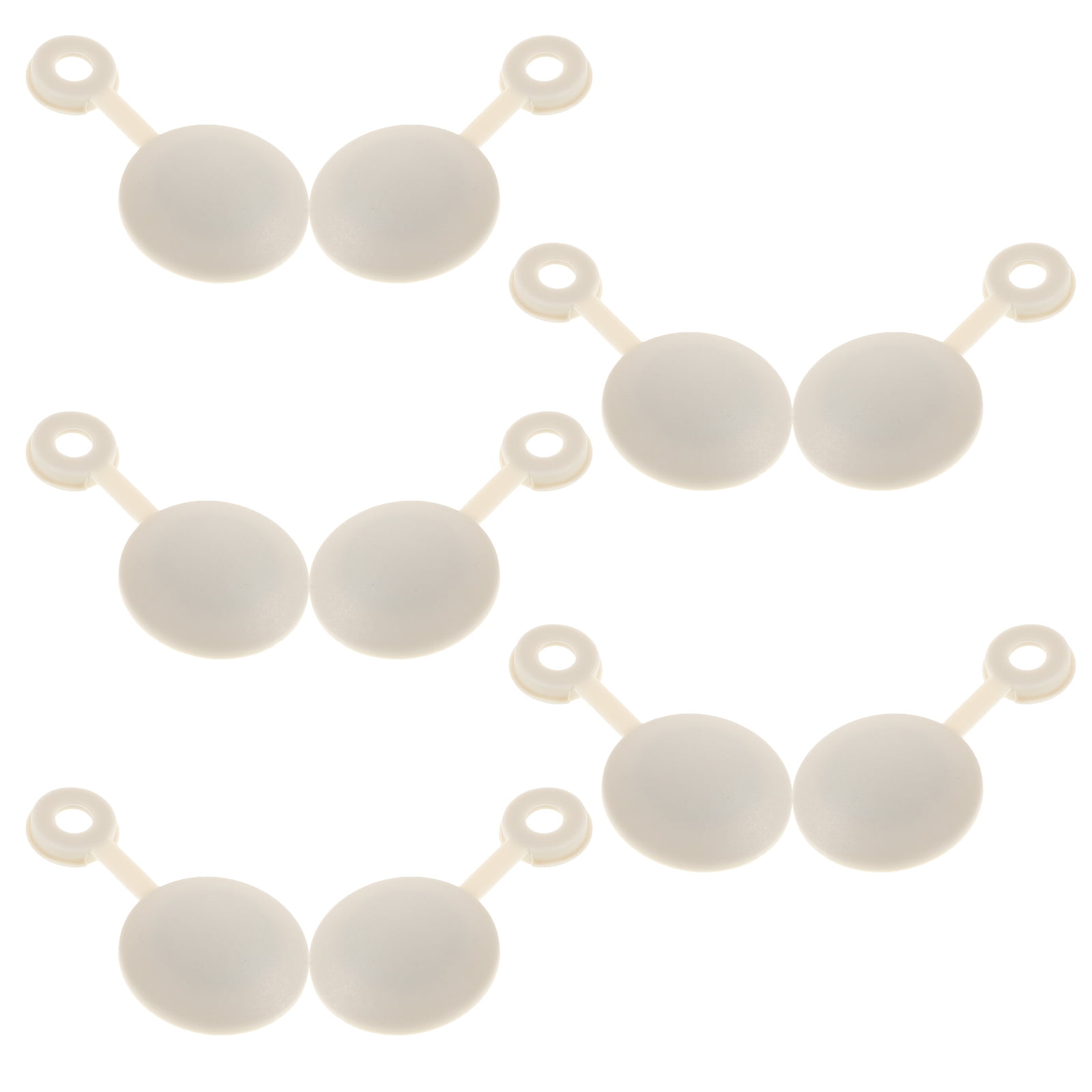MLINS 10 Pcs Plastic Hinged Screw Cover Caps Chic Props Pole Grey ...