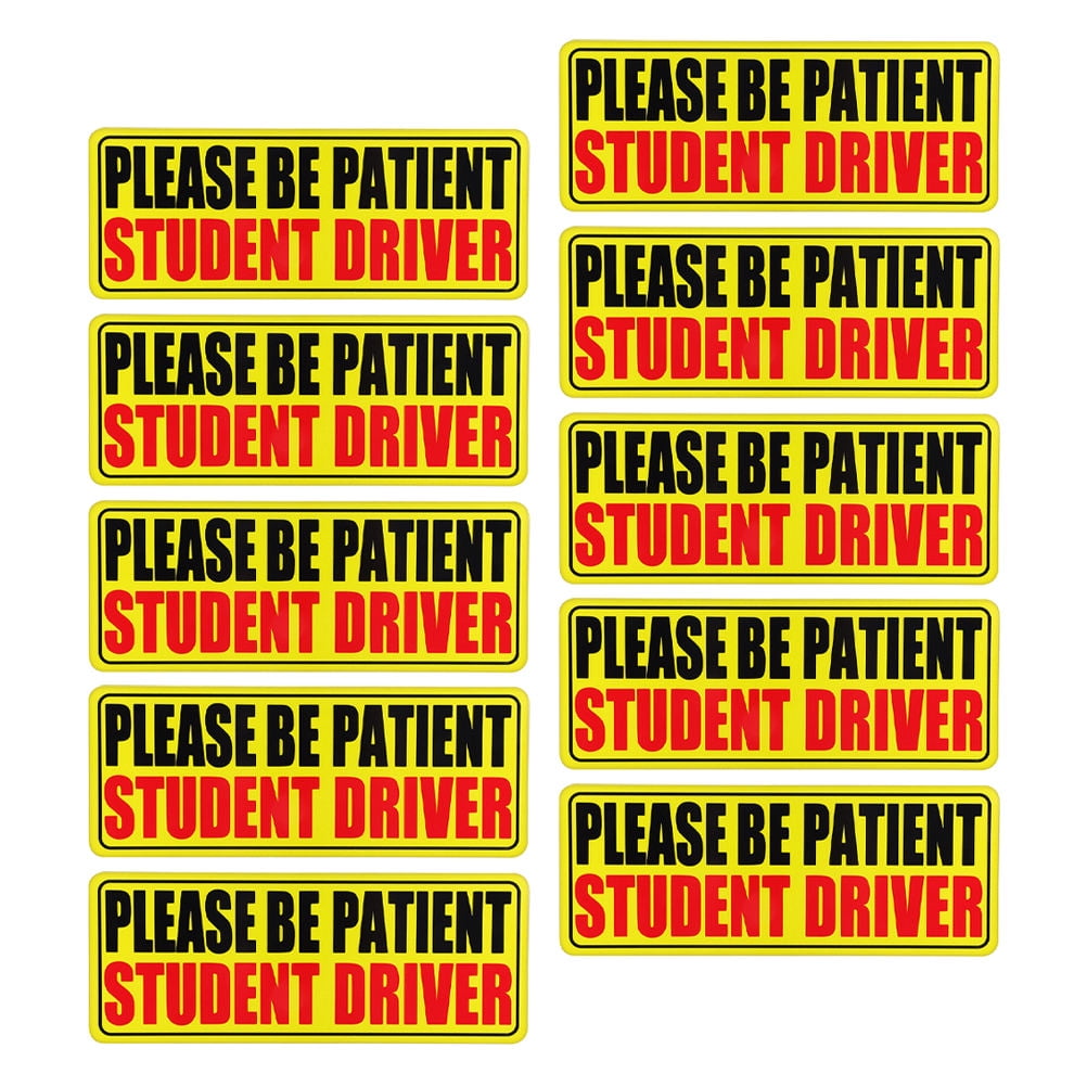 MLINS 10 Pcs Please Be Patient Student Drivers Magnet For Car Magnetic ...