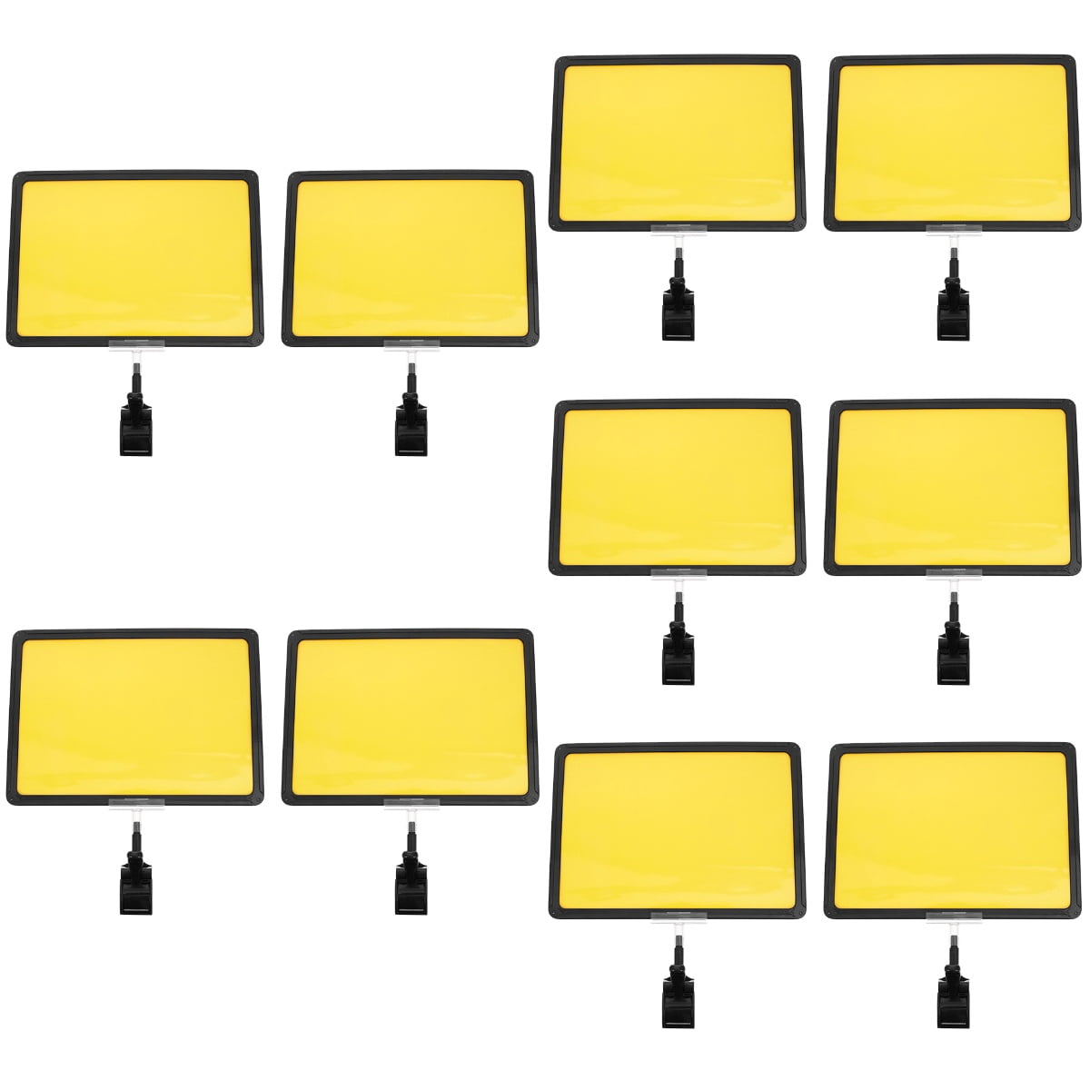 MLINS 10 Pcs Price Label Holders with Clips A4 Sign Holder Rotating ...