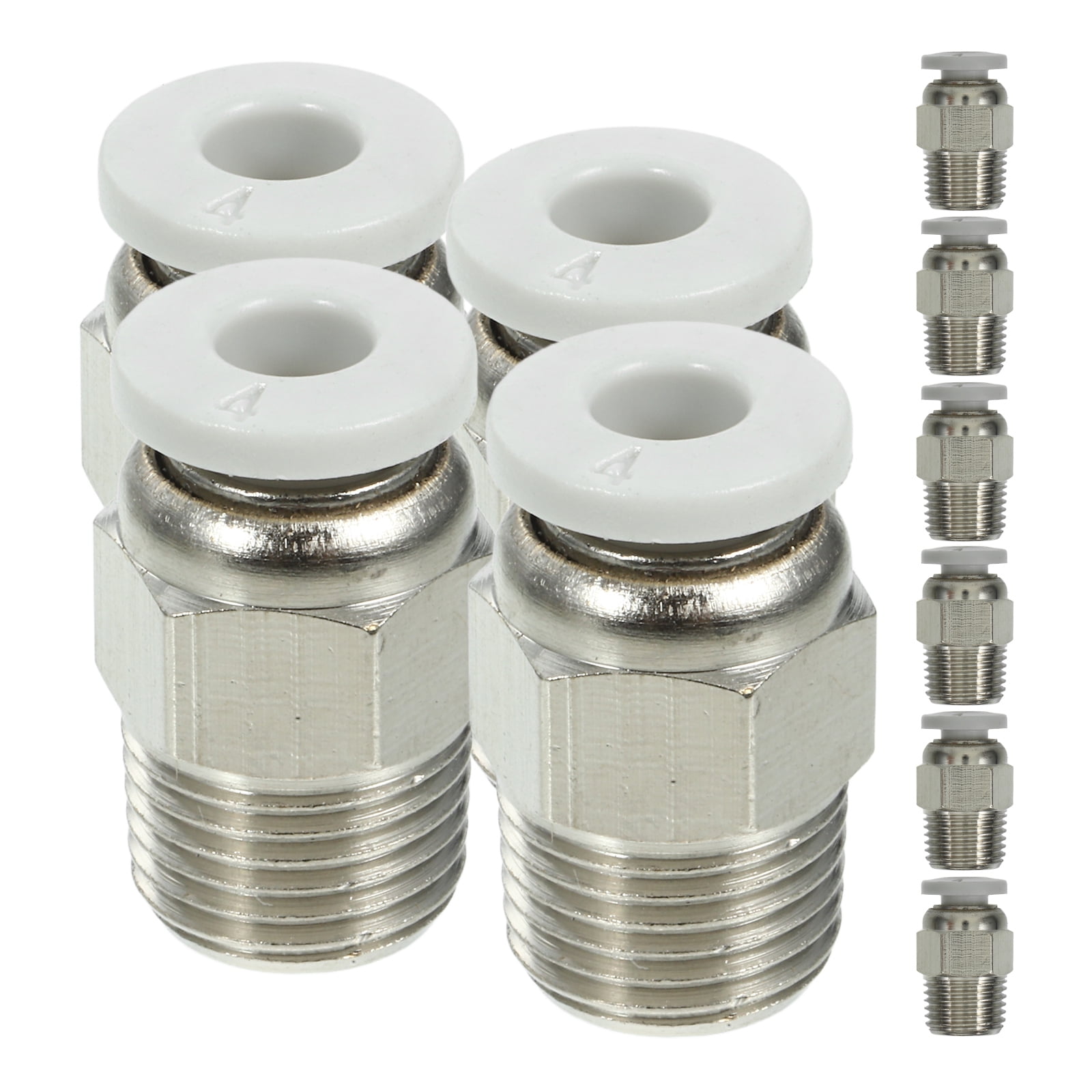 MLINS 10 Pcs Printer Adapter Tube Fittings Tee Golden Connector ...