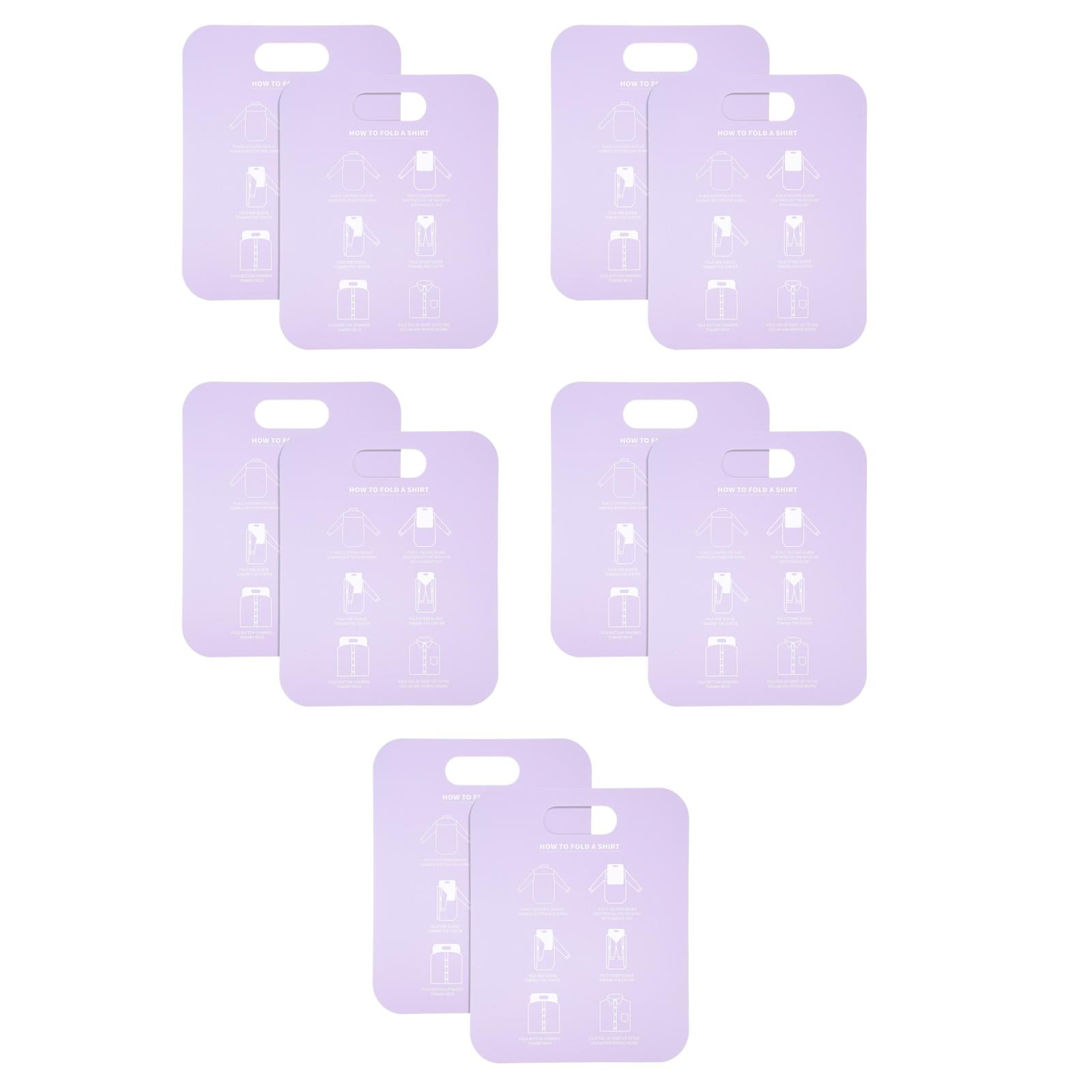 MLINS 10 Pcs Professional Shirt Cardboard Clothes Folder PP Simple ...