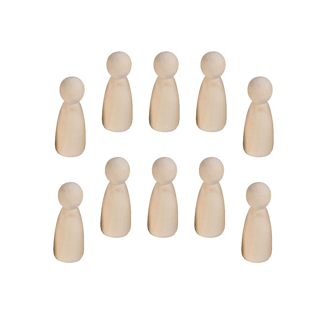 MLINS 10 Pcs Puppet Toys Wood Doll Bodies Cabbage Patch Dolls for Girls ...