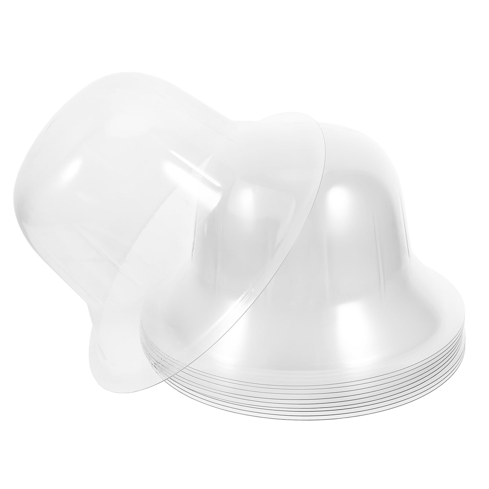 MLINS 10 Pcs Pvc Cap Holder Display Organizer Round Head Hat Dome ...