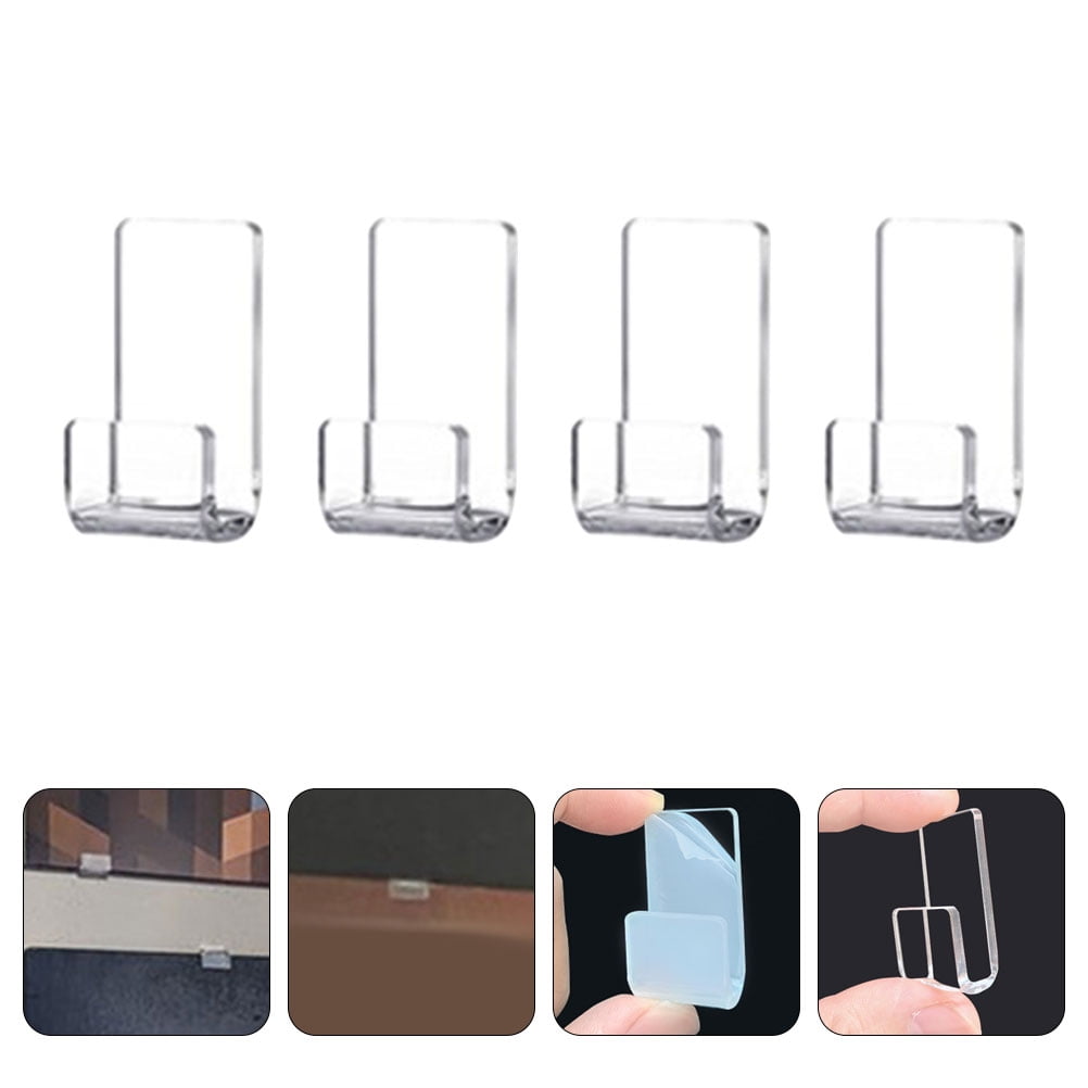 TEHAUX Vinyl Record Wall Mount Holder Acrylic Transparent 10Pcs 1.6x0 ...