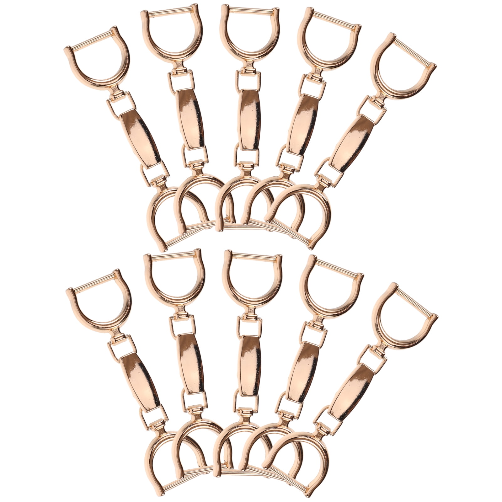 10pcs Metal D Ring Buckles for Craft Projects Handbag Hardware Clasp ...