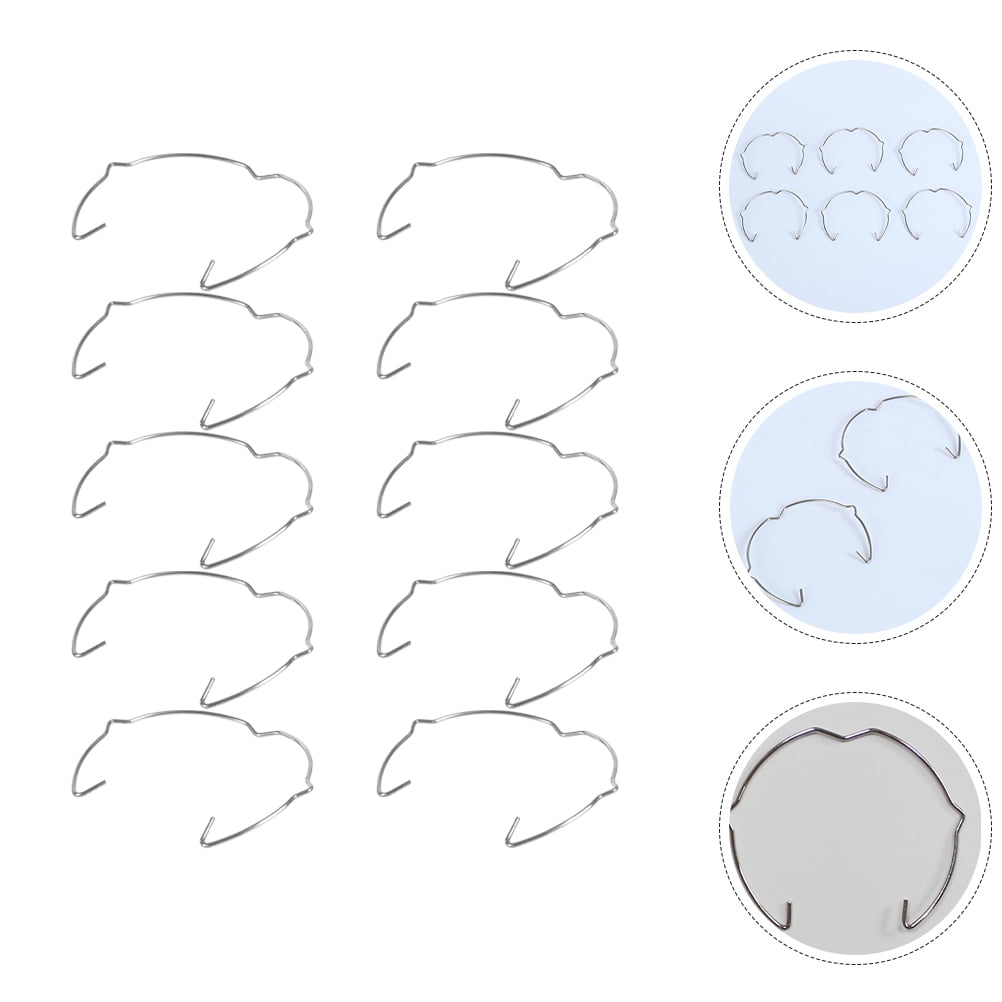 MLINS 10 Pcs Spotlight Fixing Clip LED Panel Spring Bulb Lamp Silver ...