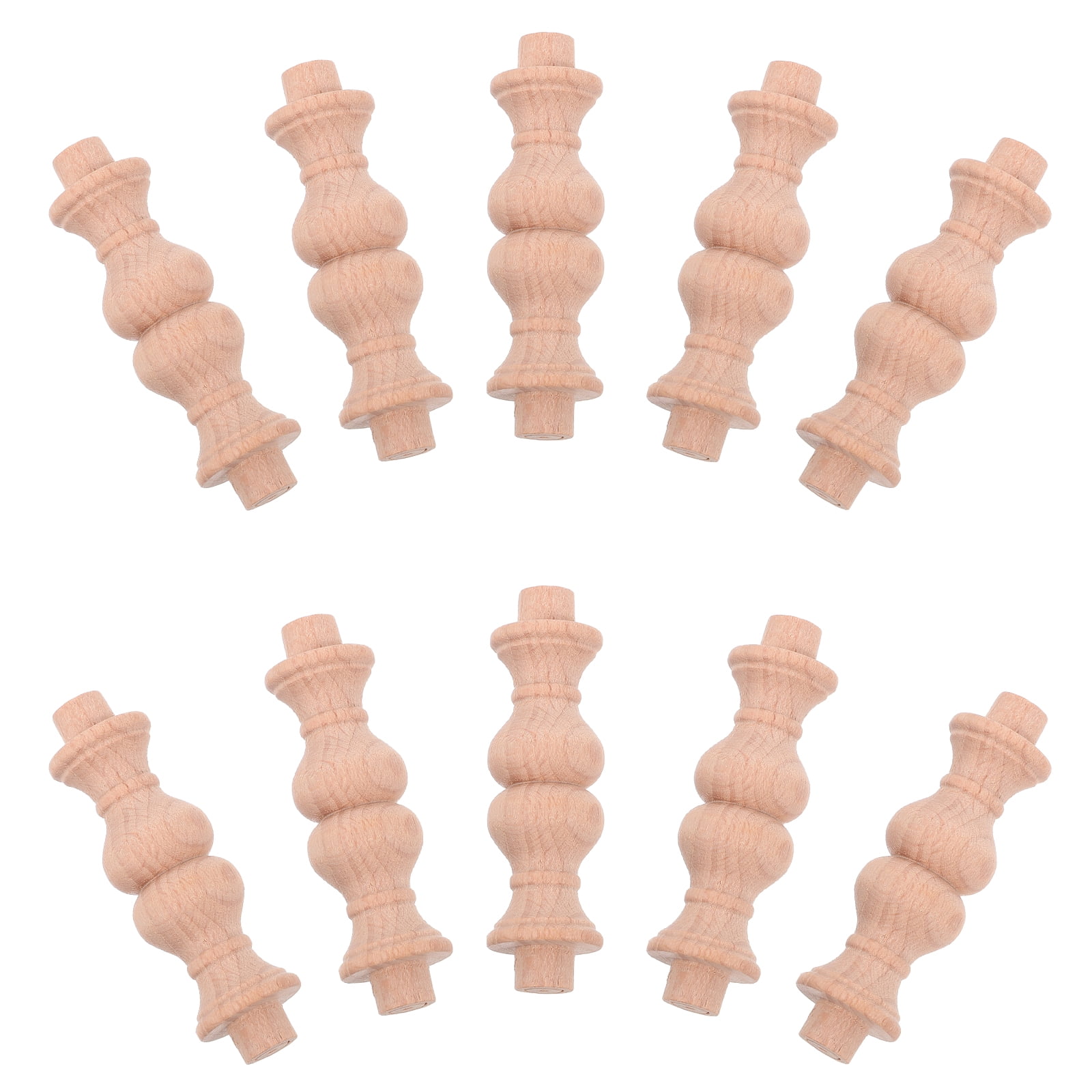 MLINS 10 Pcs Staircase Balusters Decorative Spindles for Crafts Khaki ...