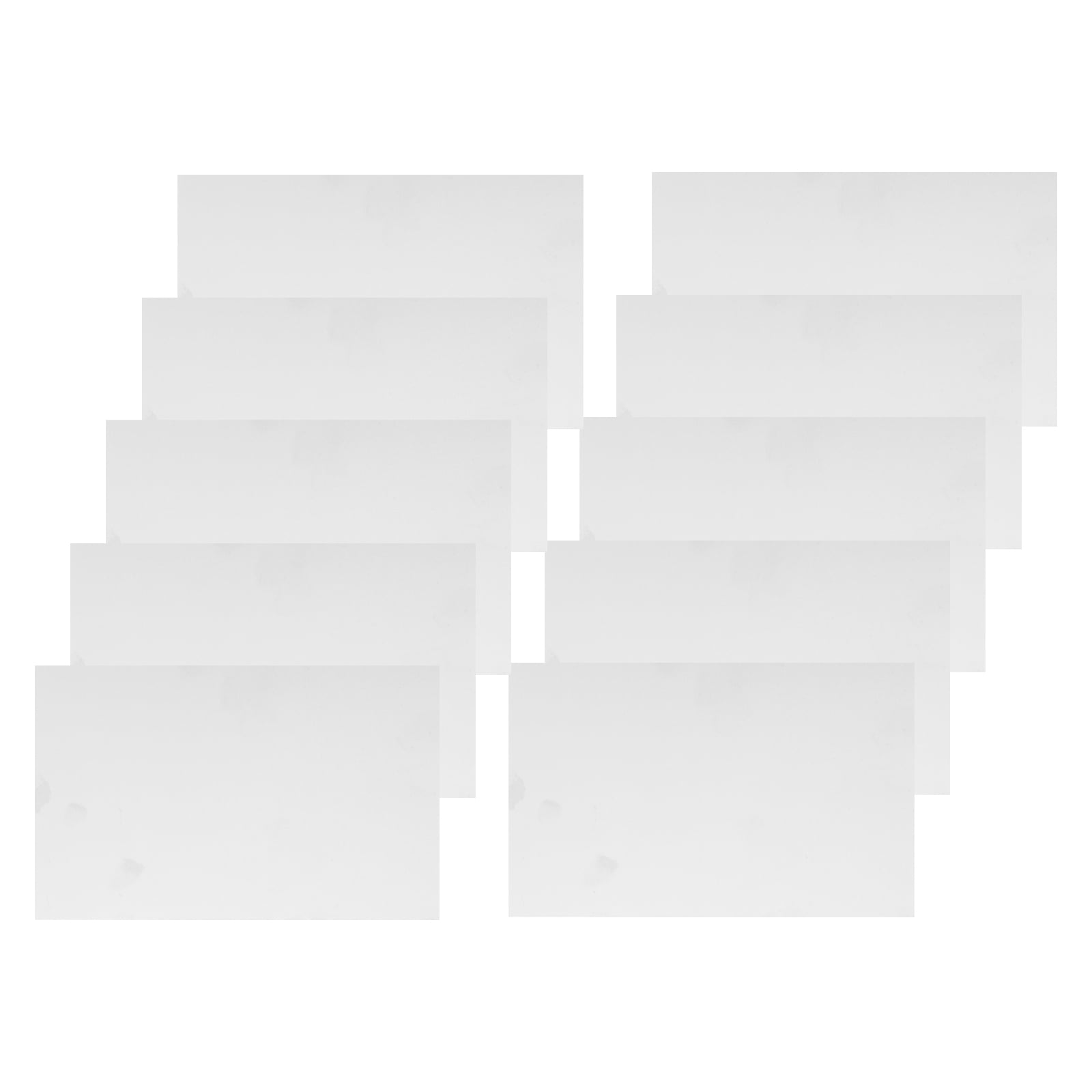 MLINS 10 Pcs Sublimated Metal Sign Blanks Sublimation Plaque White ...