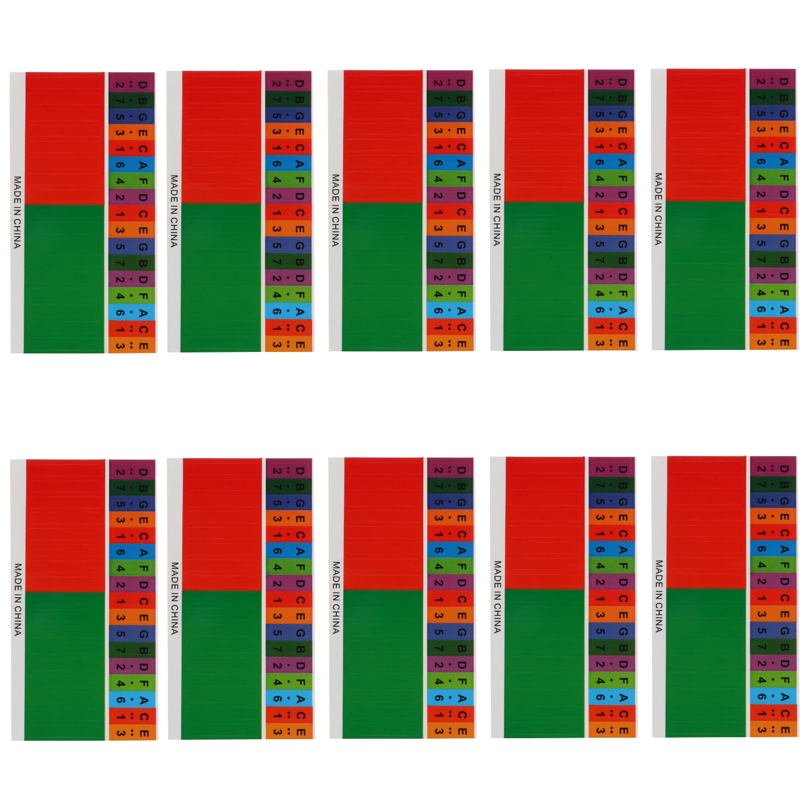 MLINS 10 Pcs Thumb Piano Portable Scale Stickers Note Decal - Walmart.com