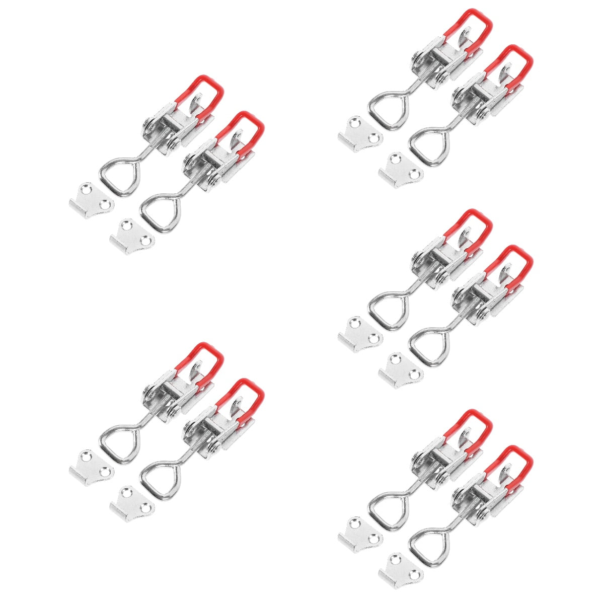 MLINS 10 Pcs Toggle Latches Metal Toggle Clamp Heavy Duty Adjustable ...
