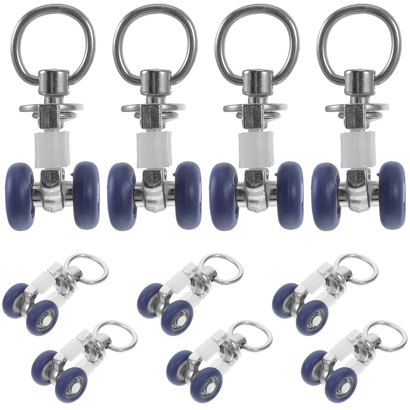 MLINS 10 Pcs Wheeled Carriers Drapery Rail Doors Curtain Pulley Guide ...