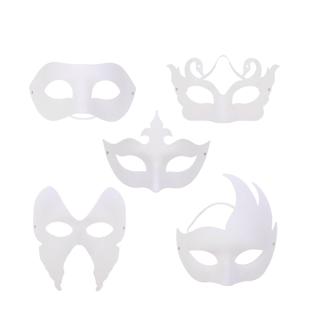 MLINS 10 Pcs White Embryo Mask Crown Masks Painted Child - Walmart.com