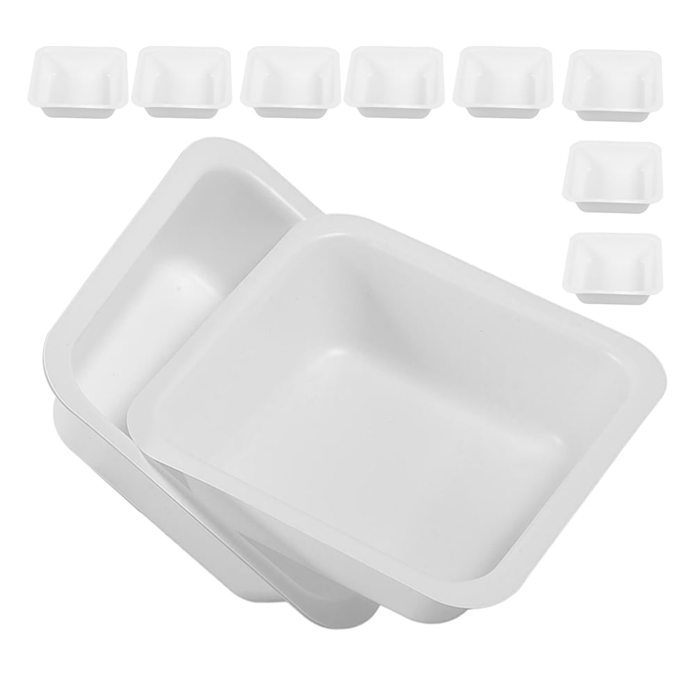 MLINS White Square Weighing Trays for Laboratories Reusable Plastic ...