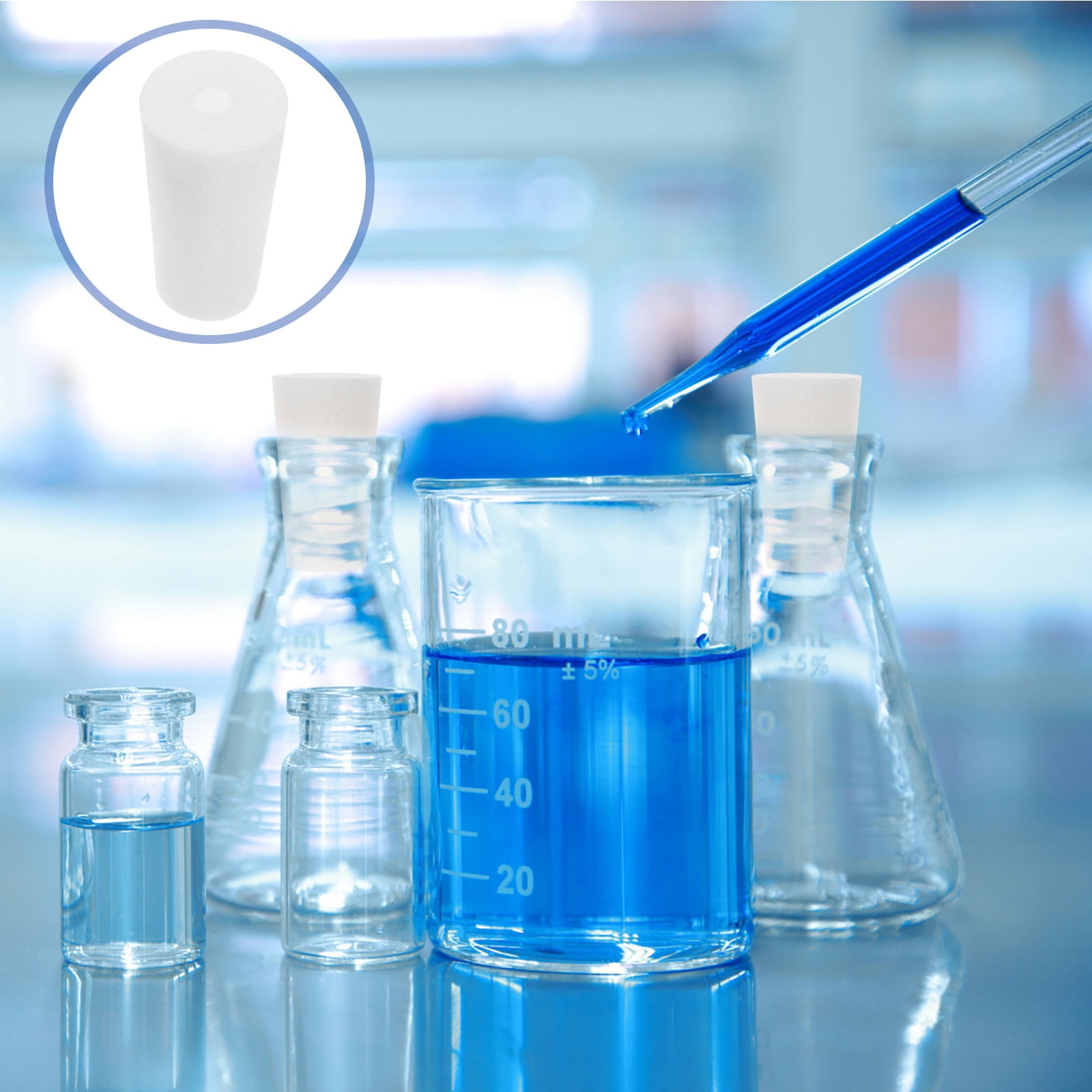 MLINS 10 Pcs Whole House Water Filter Stop Flask Silicone Stopper ...