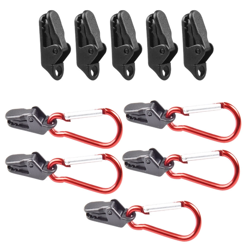 MLINS 10 Pcs/set Awning Clamps Canopy Clips Canvas Tarp Hook for Black ...