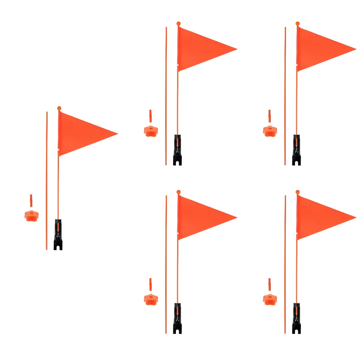 MLINS 10 Sets Bike Safety Flag Flag Advertising Cycling Flag Small Bike ...