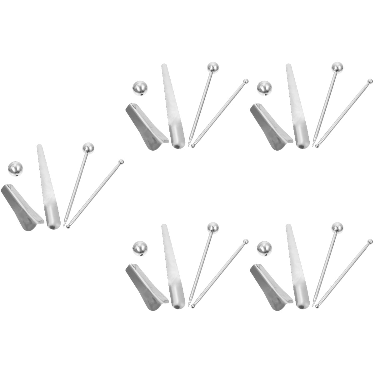 MLINS 10 Sets Concrete Countertop Caulking Tools Metal Ball Tile Caulk ...
